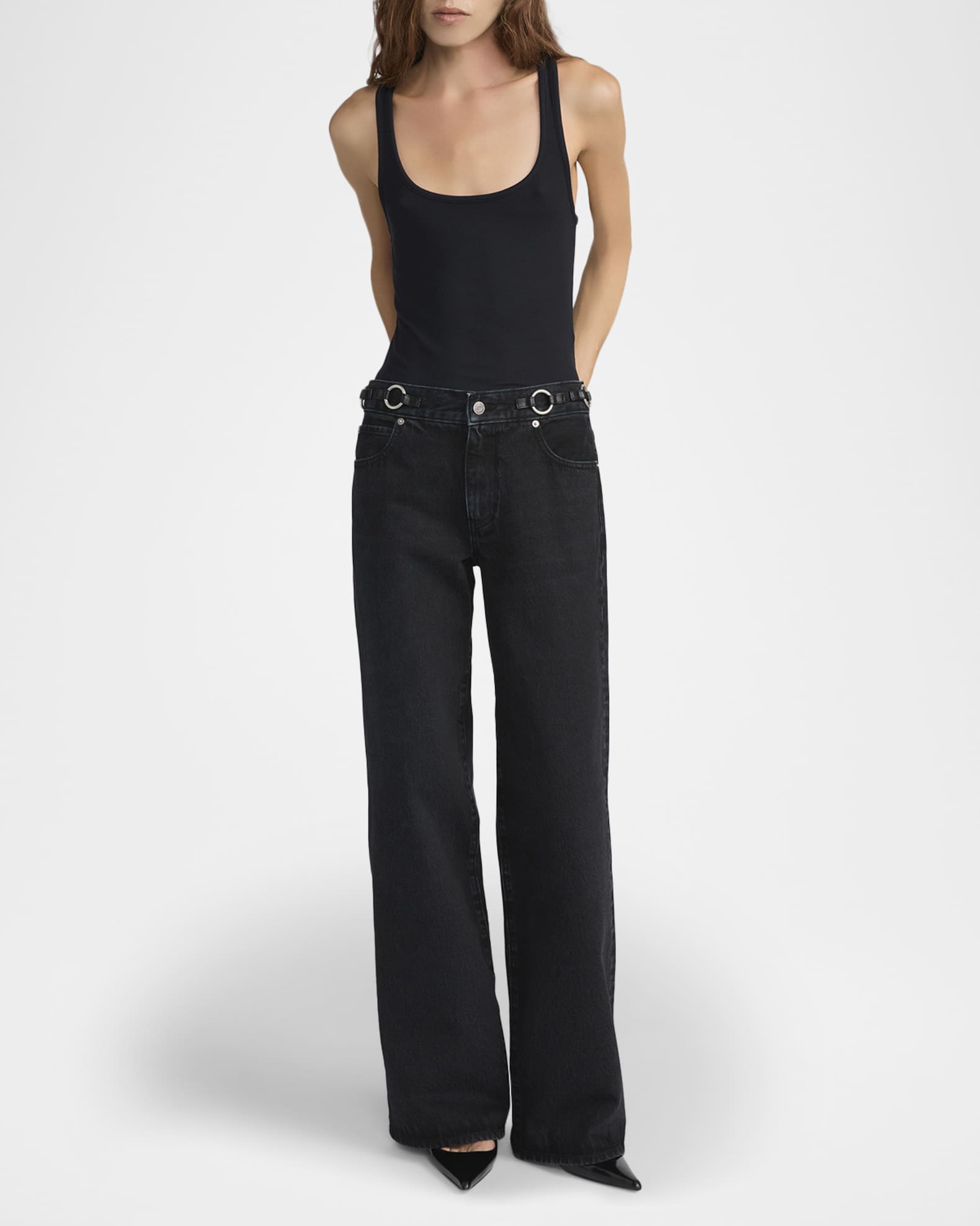 FRAME The O-Ring Stroll Jeans | Neiman Marcus
