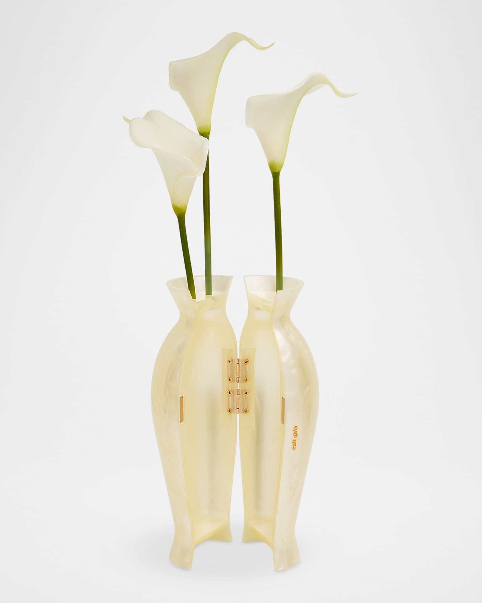 Cult Gaia Florence Acrylic Calla Lily Vase Clutch Bag | Neiman Marcus