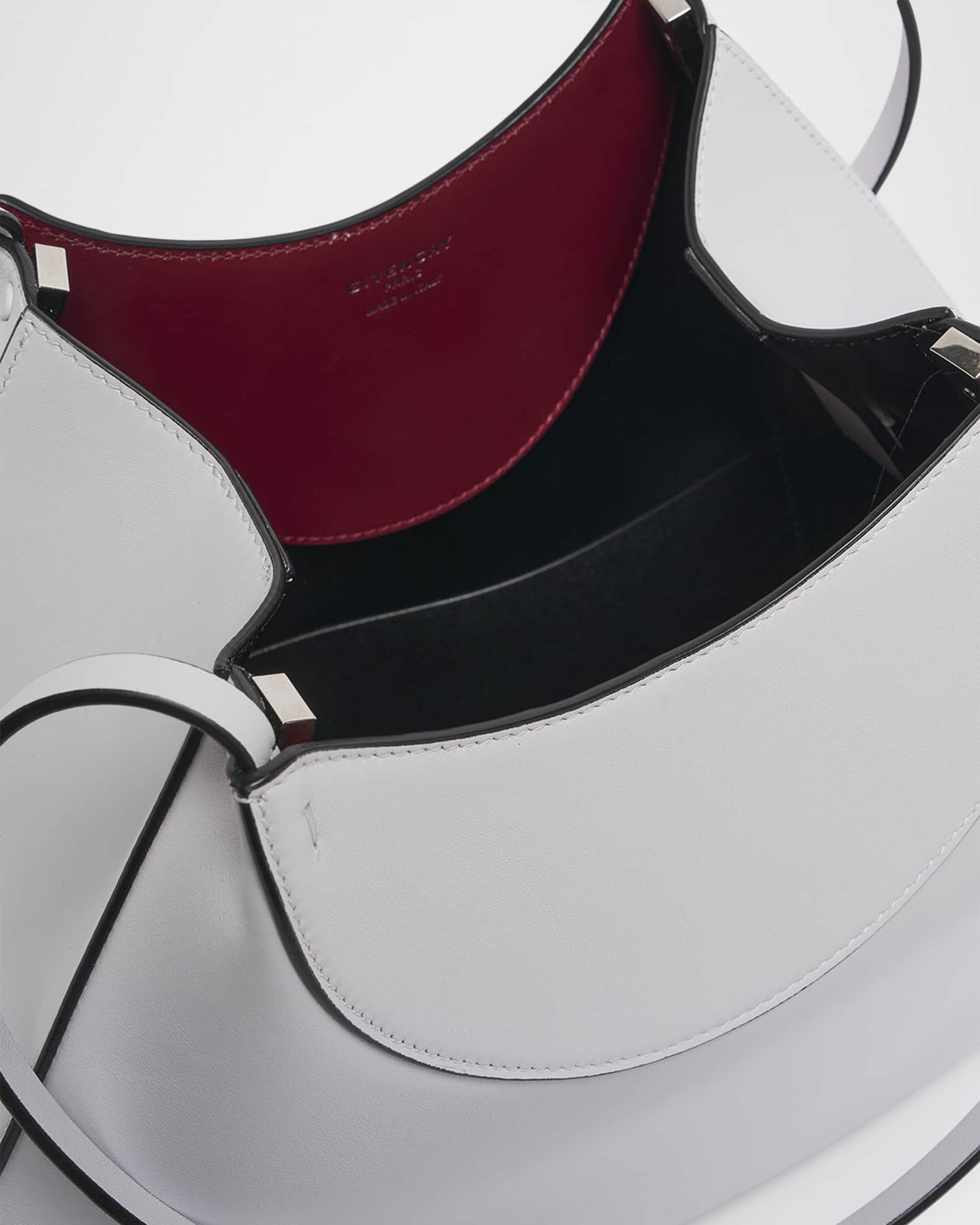 Givenchy Facet Geometric Shoulder Bag in Grain Leather | Neiman Marcus