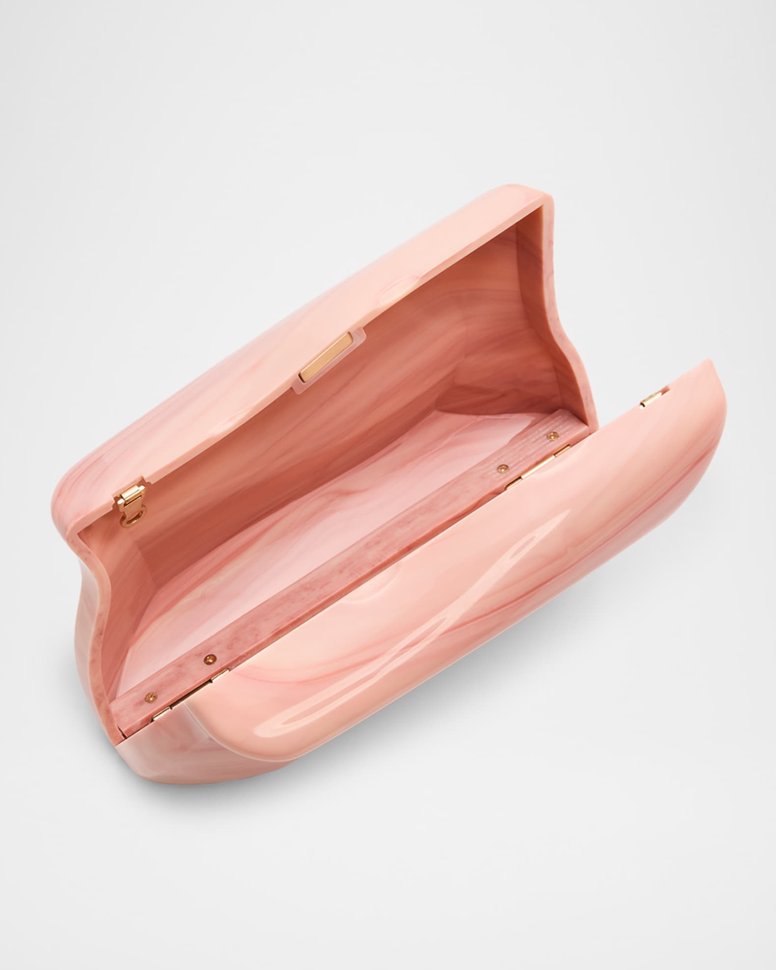 Cult Gaia Malaya Sculptural Marbled Acrylic Clutch Bag | Neiman Marcus