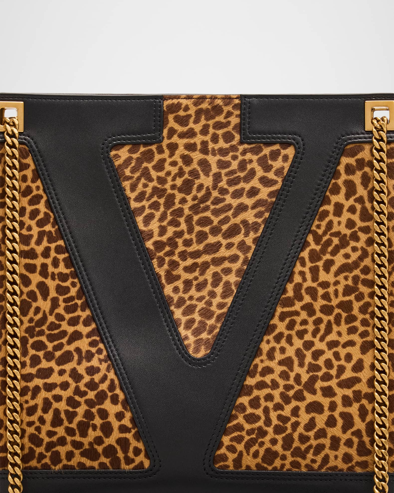 Valentino Garavani Viva Superstar Animal-Print Calf Hair Shoulder Bag ...