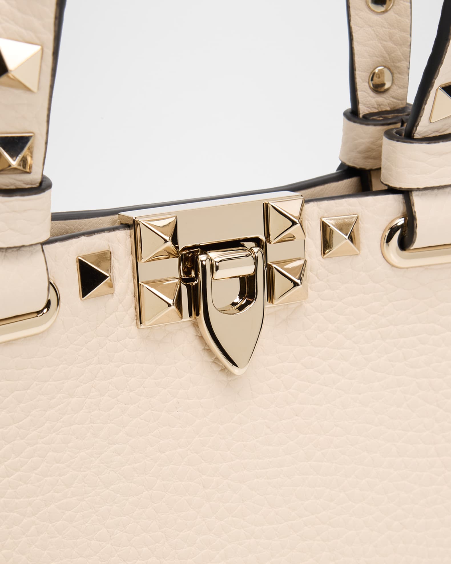 Valentino Garavani Rockstud Mini Grainy Calfskin Shopping Bag | Neiman ...