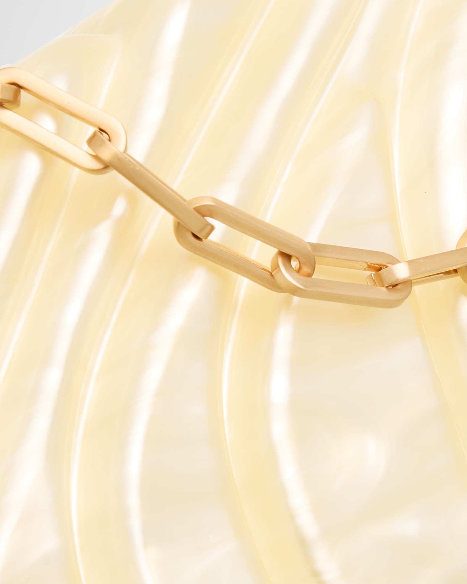 Cult Gaia Aura Sculptural Marbled Acrylic Clutch Bag | Neiman Marcus