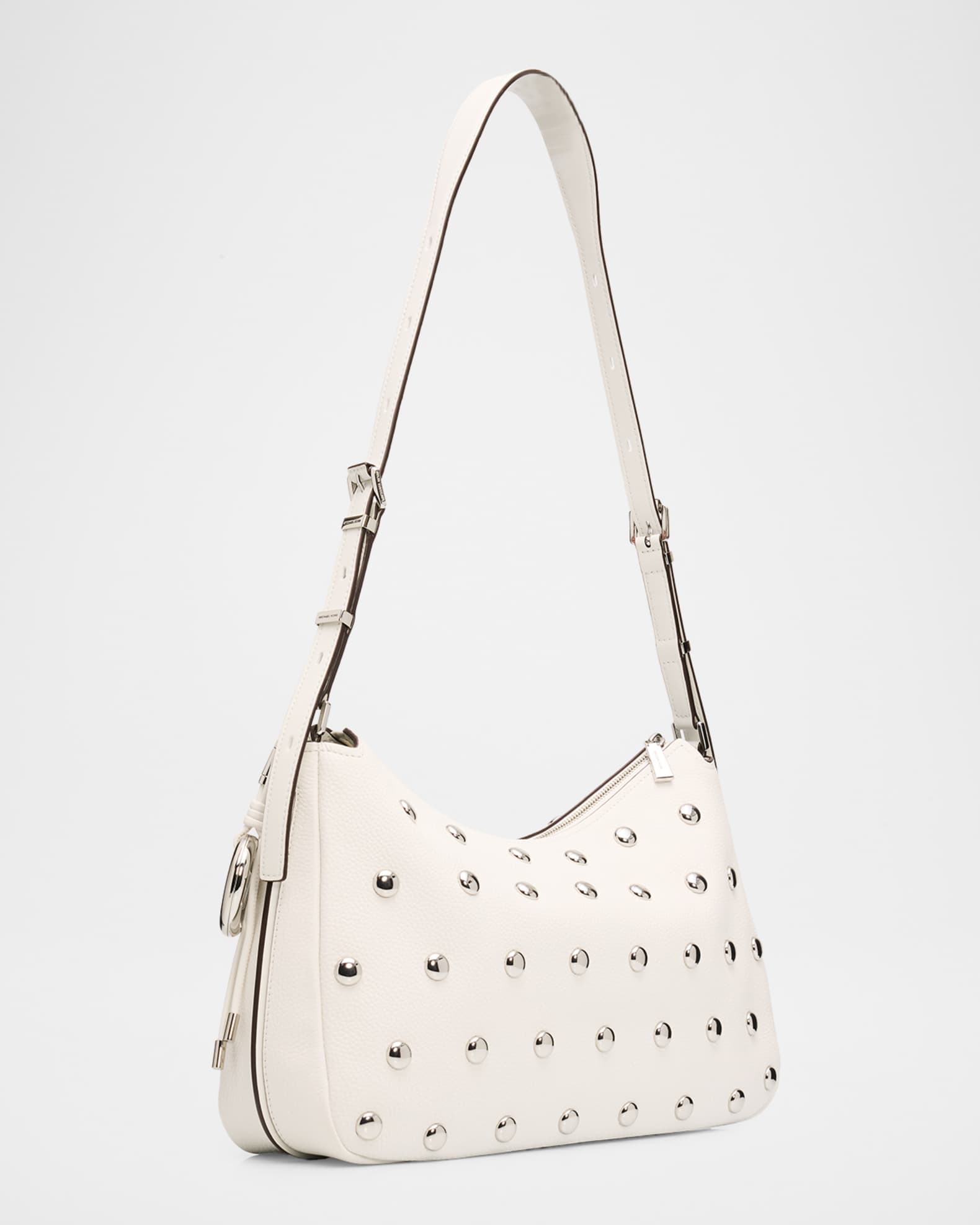 MICHAEL Michael Kors Nolita Studded Leather Shoulder Bag | Neiman Marcus