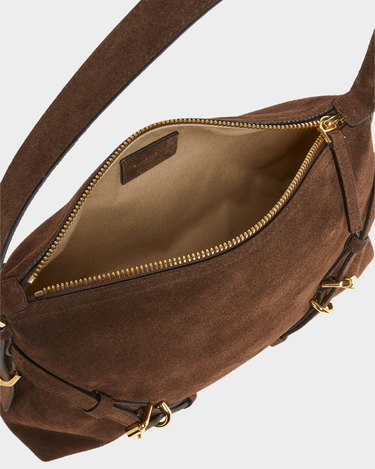 Givenchy Mini Voyou Suede Shoulder Bag | Neiman Marcus
