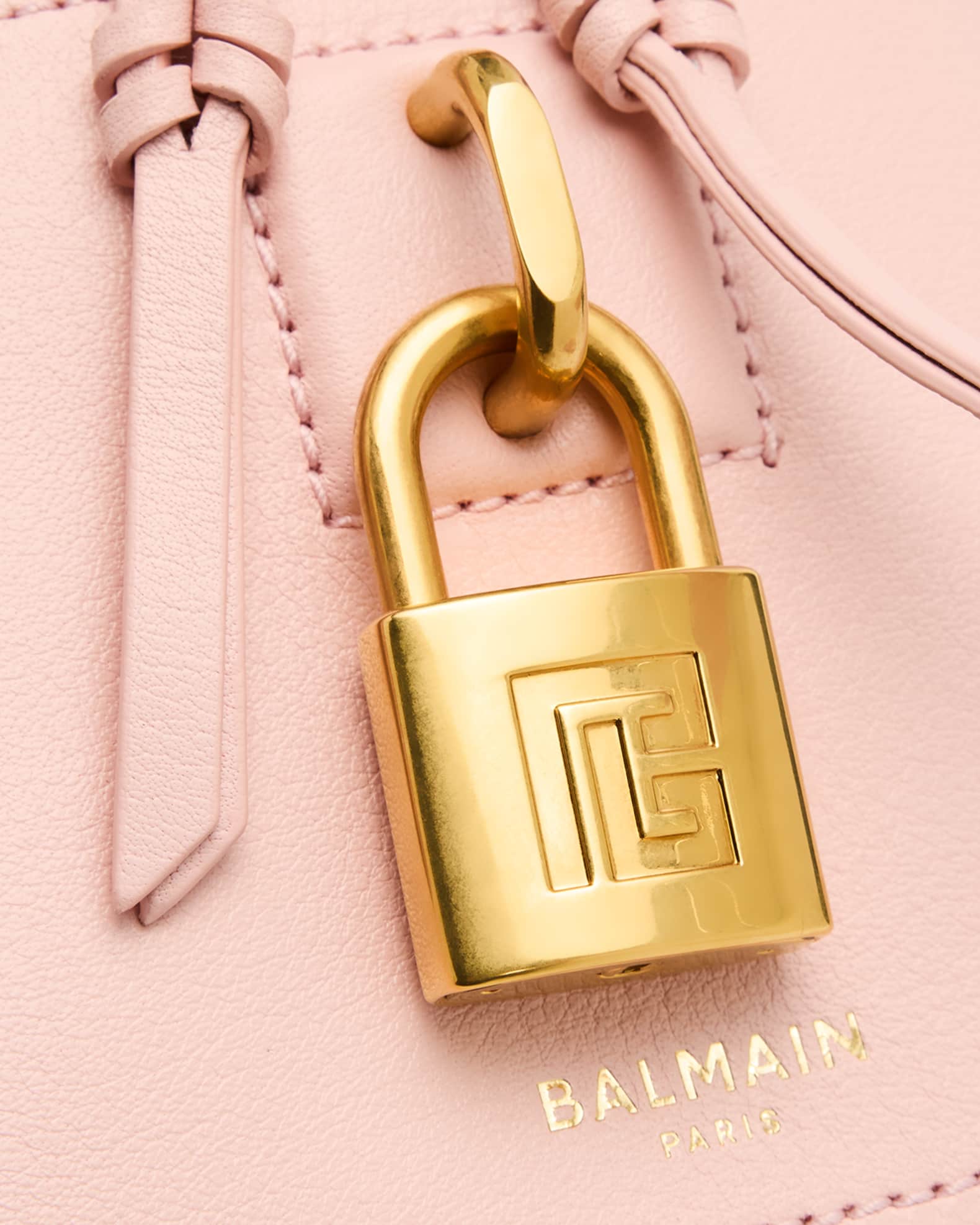 Balmain Pulse Leather Vanity Top Handle Bag | Neiman Marcus