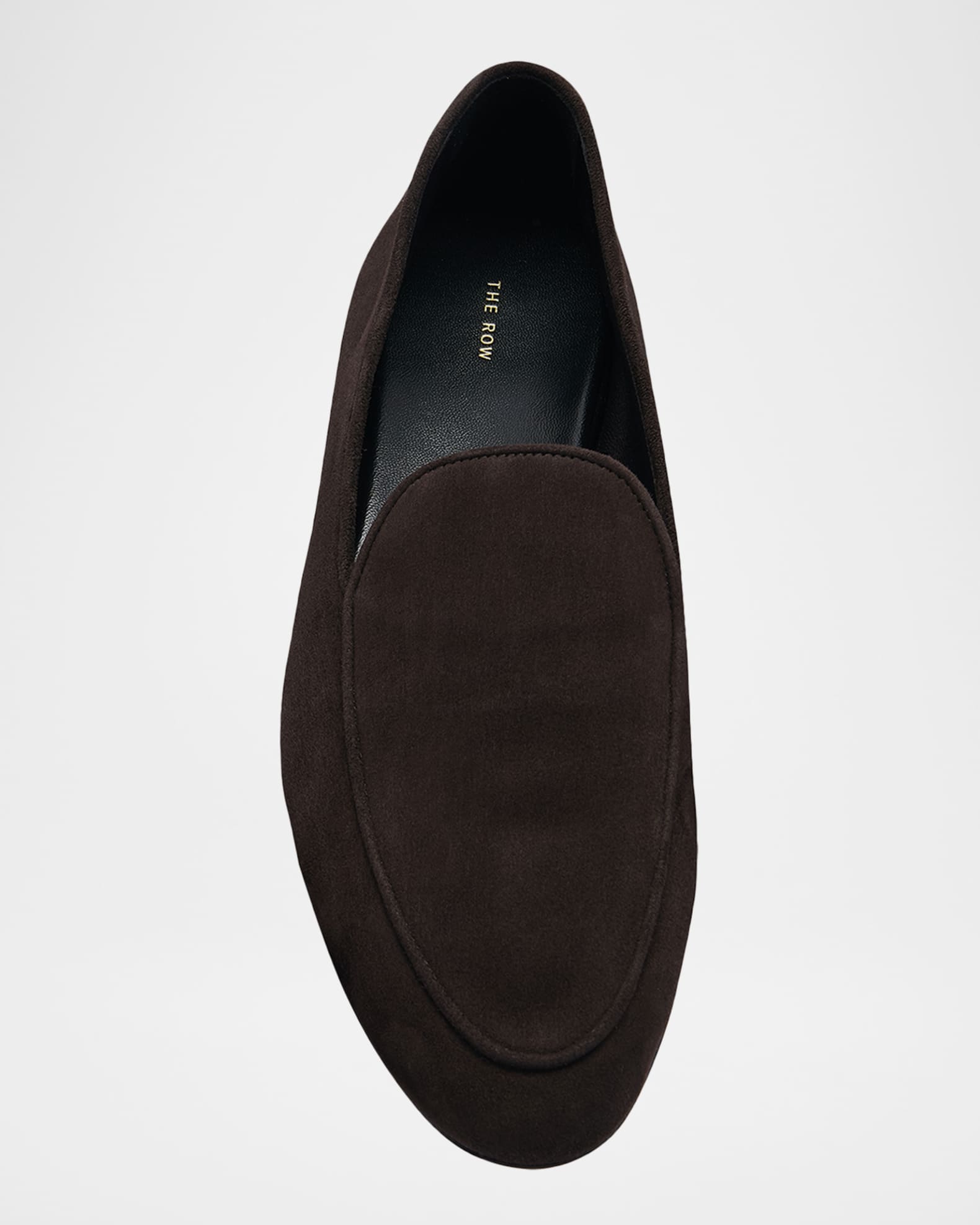 THE ROW Awar Flat Suede Loafers | Neiman Marcus