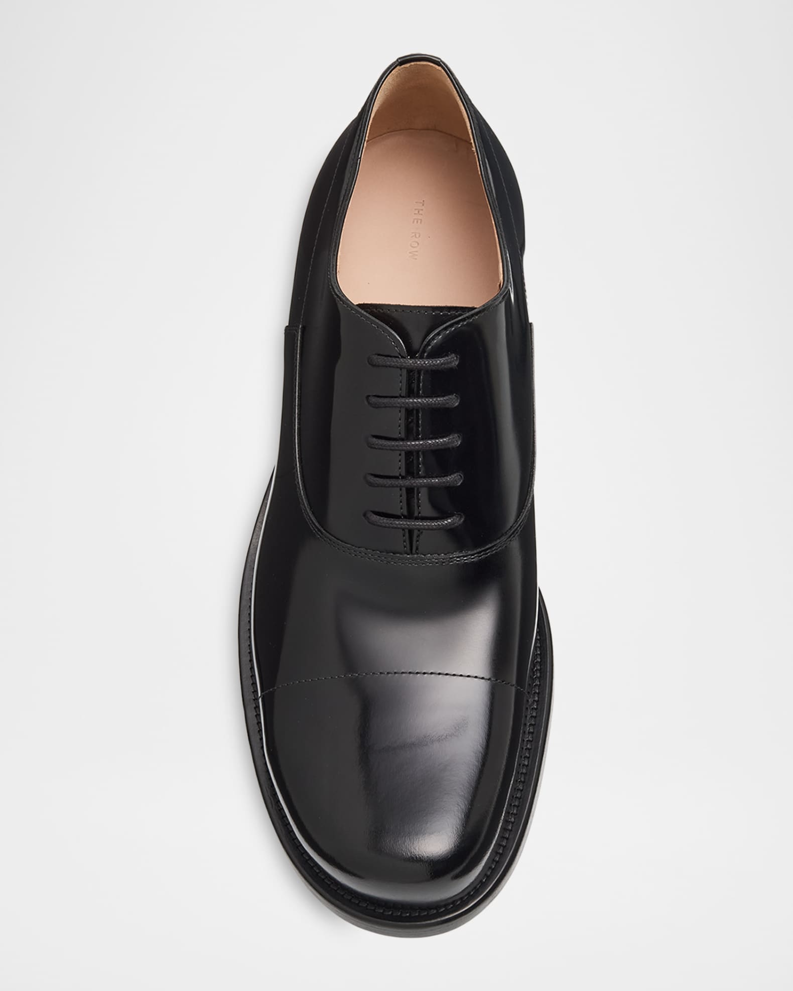 THE ROW Men's Kai Leather Derby Shoes | Neiman Marcus
