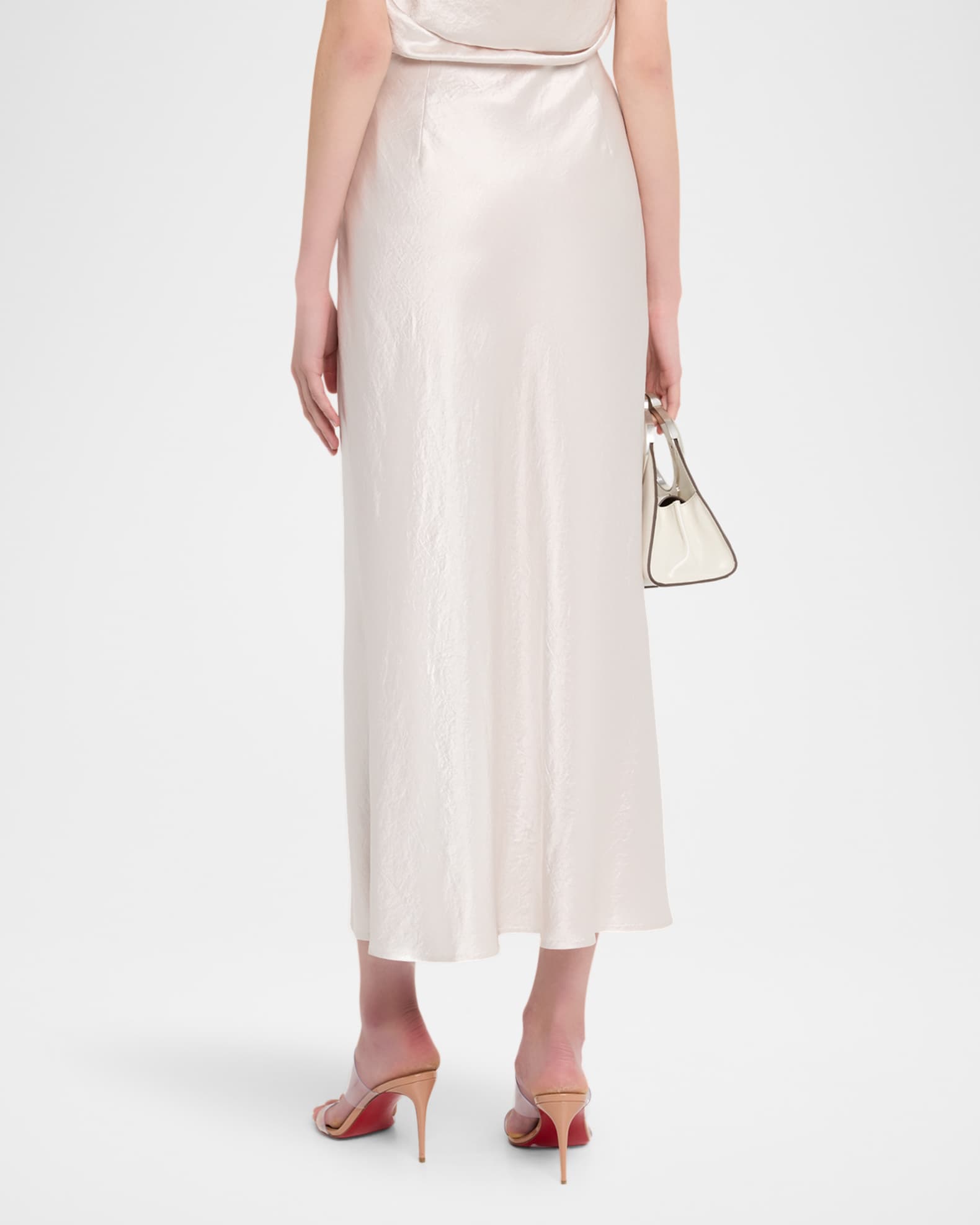 Jason Wu Collection Crystal-Trim Washed Twill Bias Midi Skirt | Neiman ...
