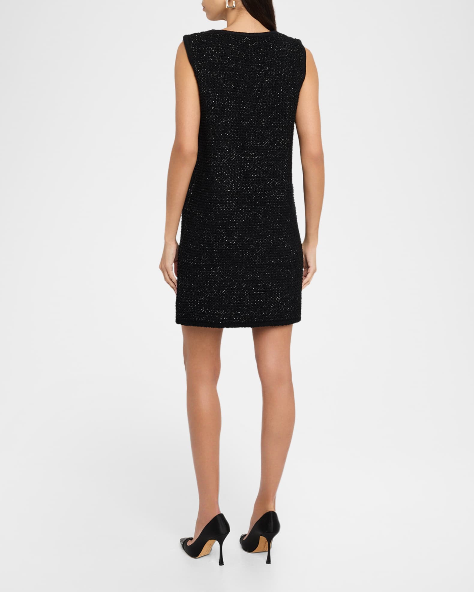 Chiara Boni La Petite Robe Bilok Sleeveless Shimmer Knit Mini Dress ...