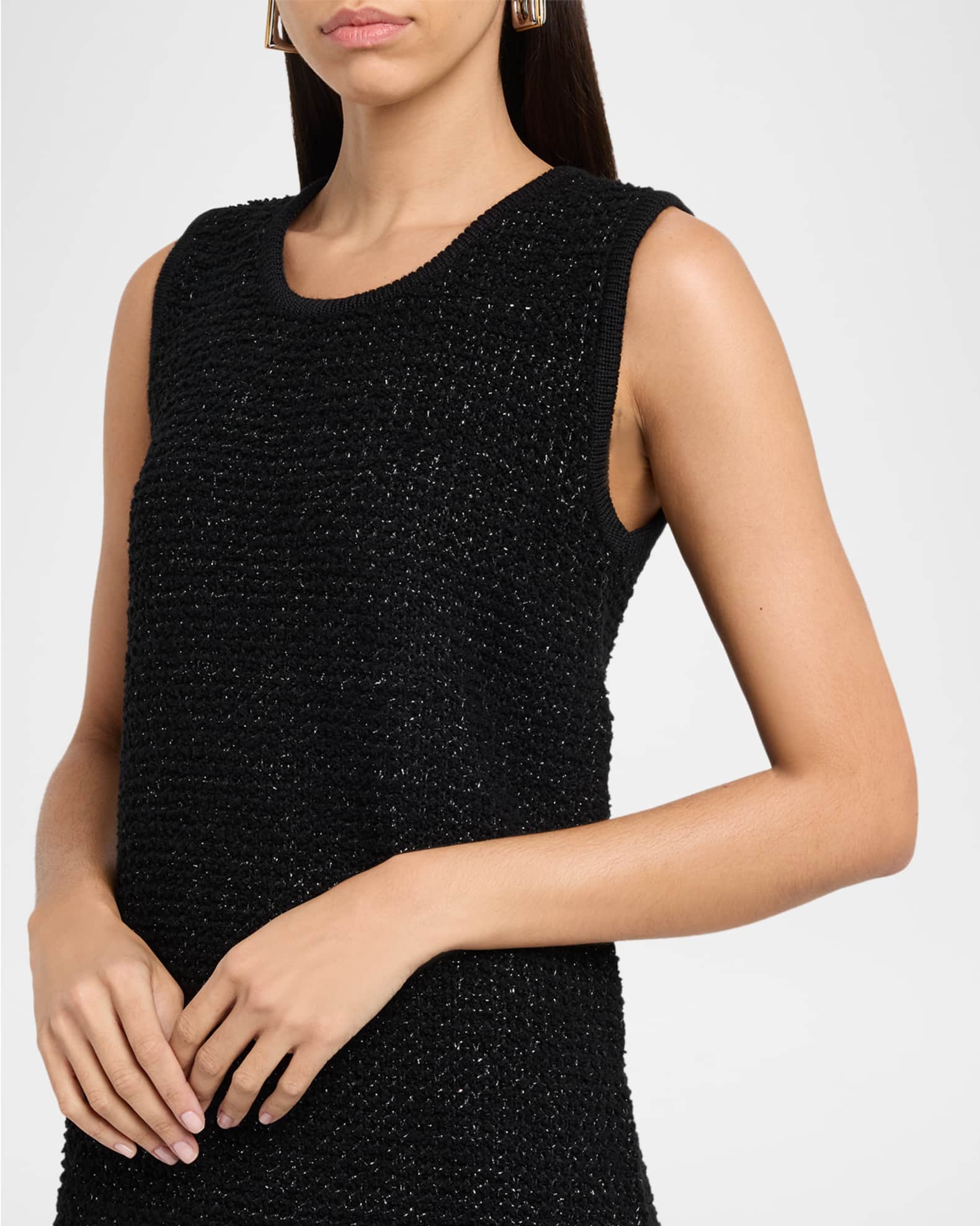 Chiara Boni La Petite Robe Bilok Sleeveless Shimmer Knit Mini Dress ...
