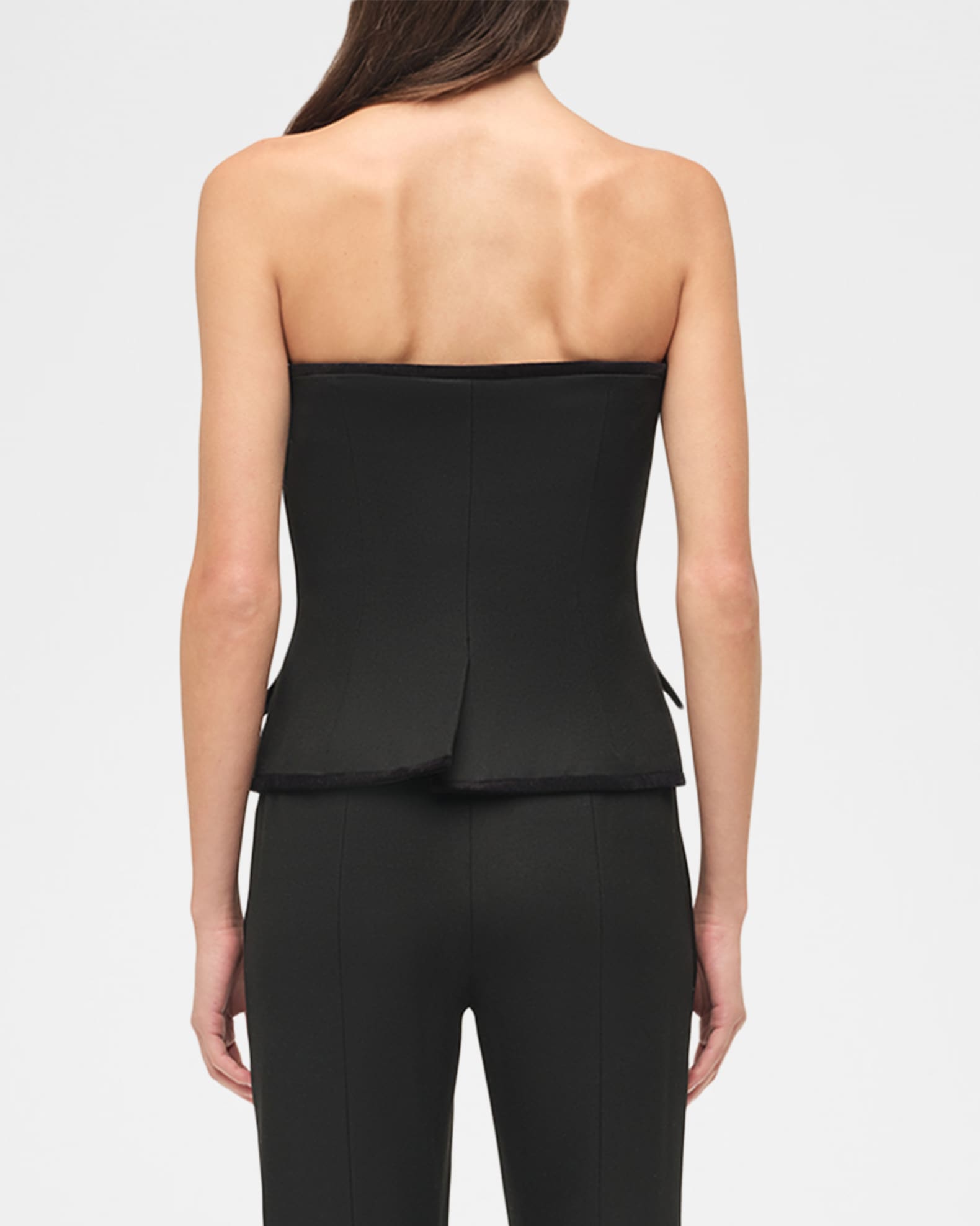 SIMKHAI Cambrie Button-Front Bustier Top | Neiman Marcus