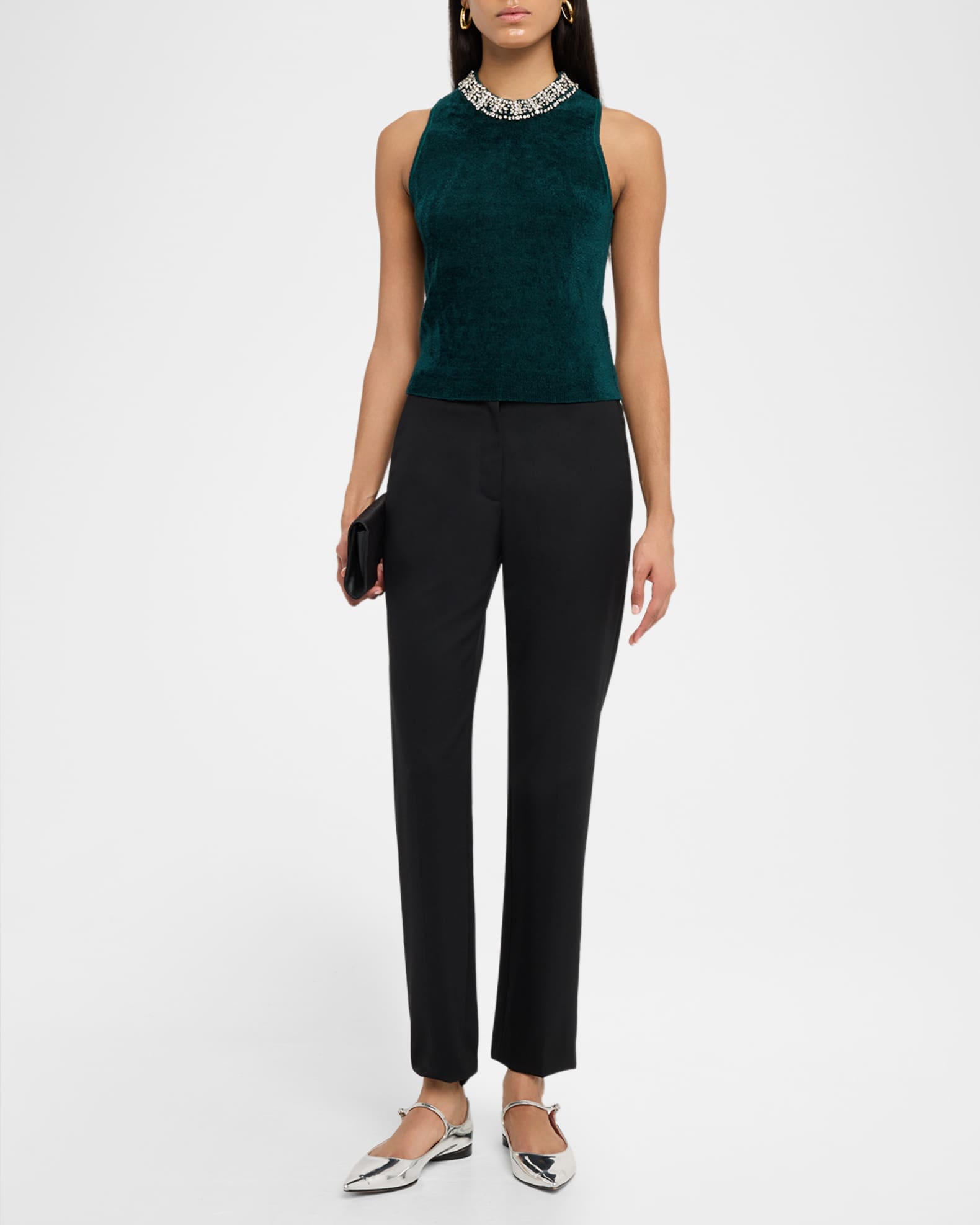 SIMKHAI Rema Crystal-Embellished Top | Neiman Marcus