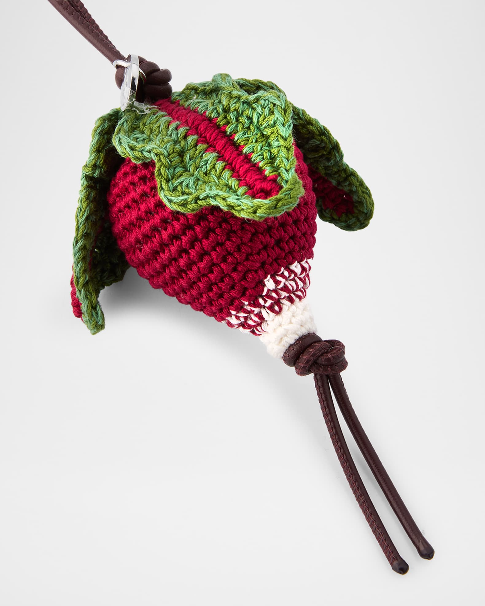 JW Anderson Hand-Crocheted Radish Bag Charm | Neiman Marcus