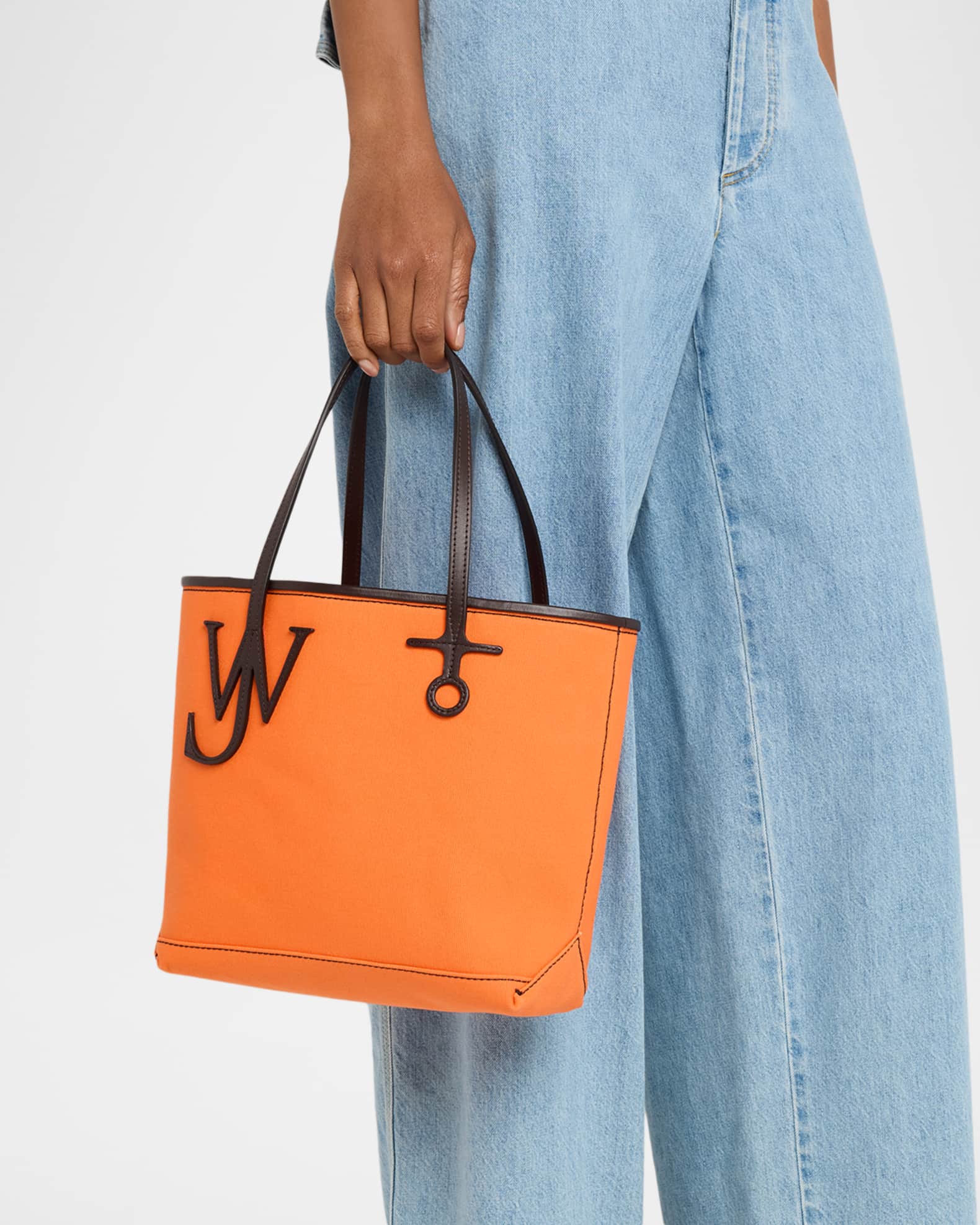 JW Anderson Anchor Small Cotton Canvas Tote Bag | Neiman Marcus