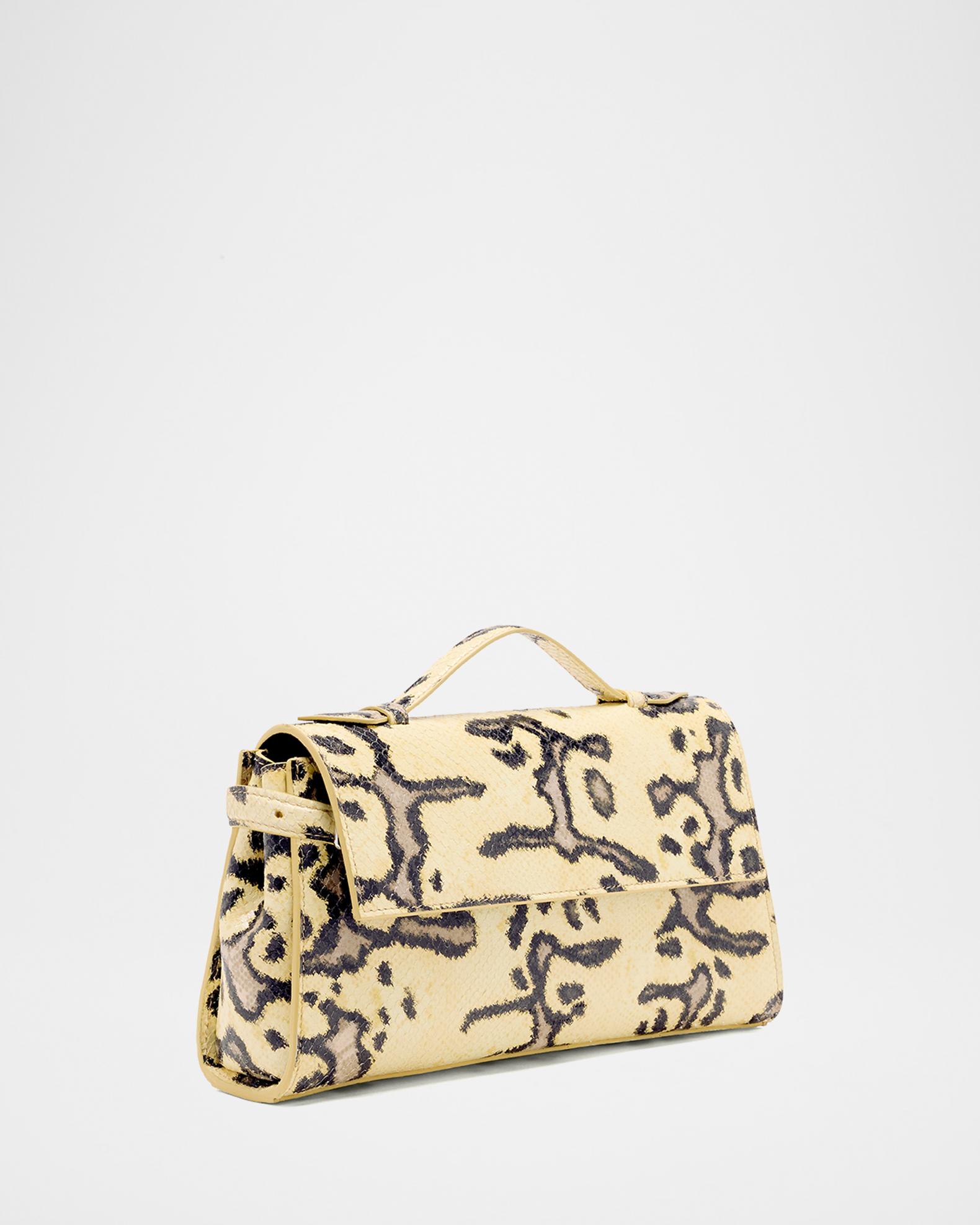 Proenza Schouler Tate Python-Print Leather Clutch Bag | Neiman Marcus