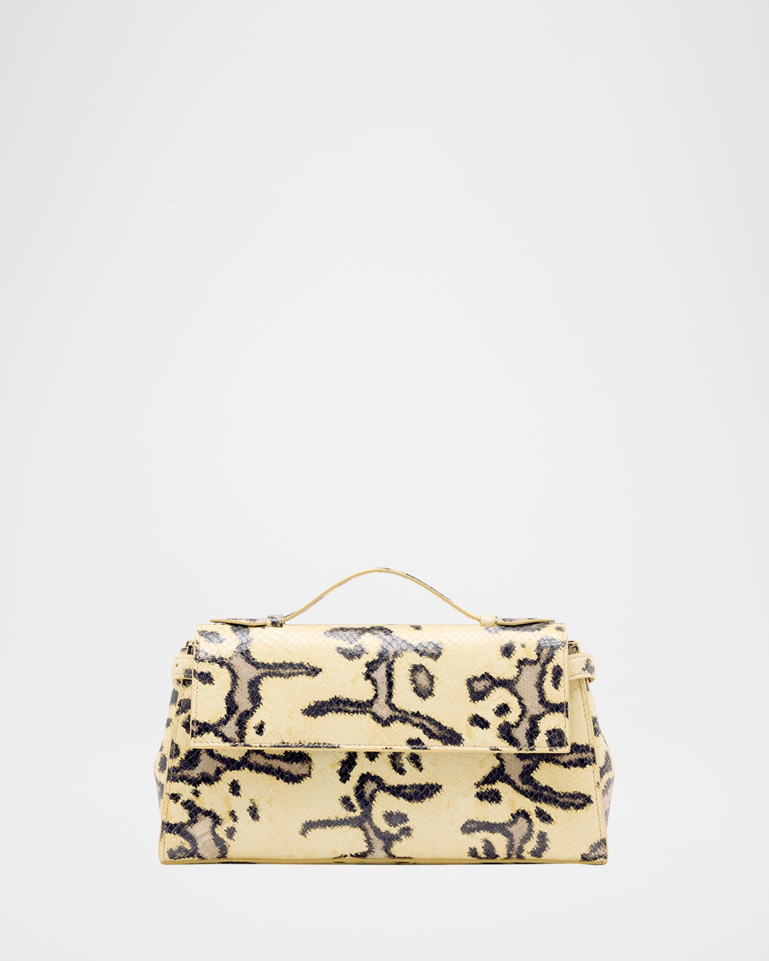 Proenza Schouler Tate Python-Print Leather Clutch Bag | Neiman Marcus