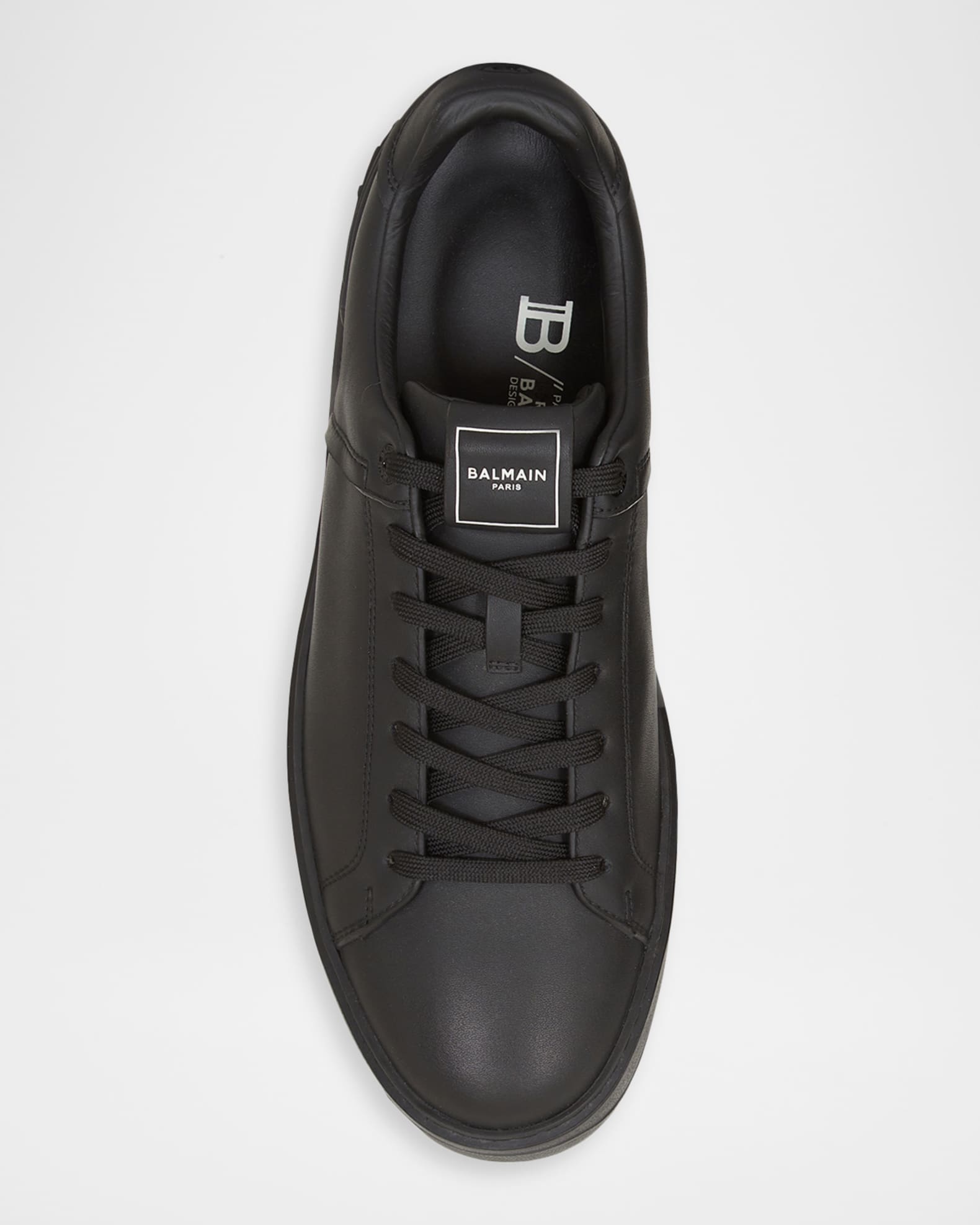 Balmain Men's B-Court Leather Low-Top Sneakers | Neiman Marcus
