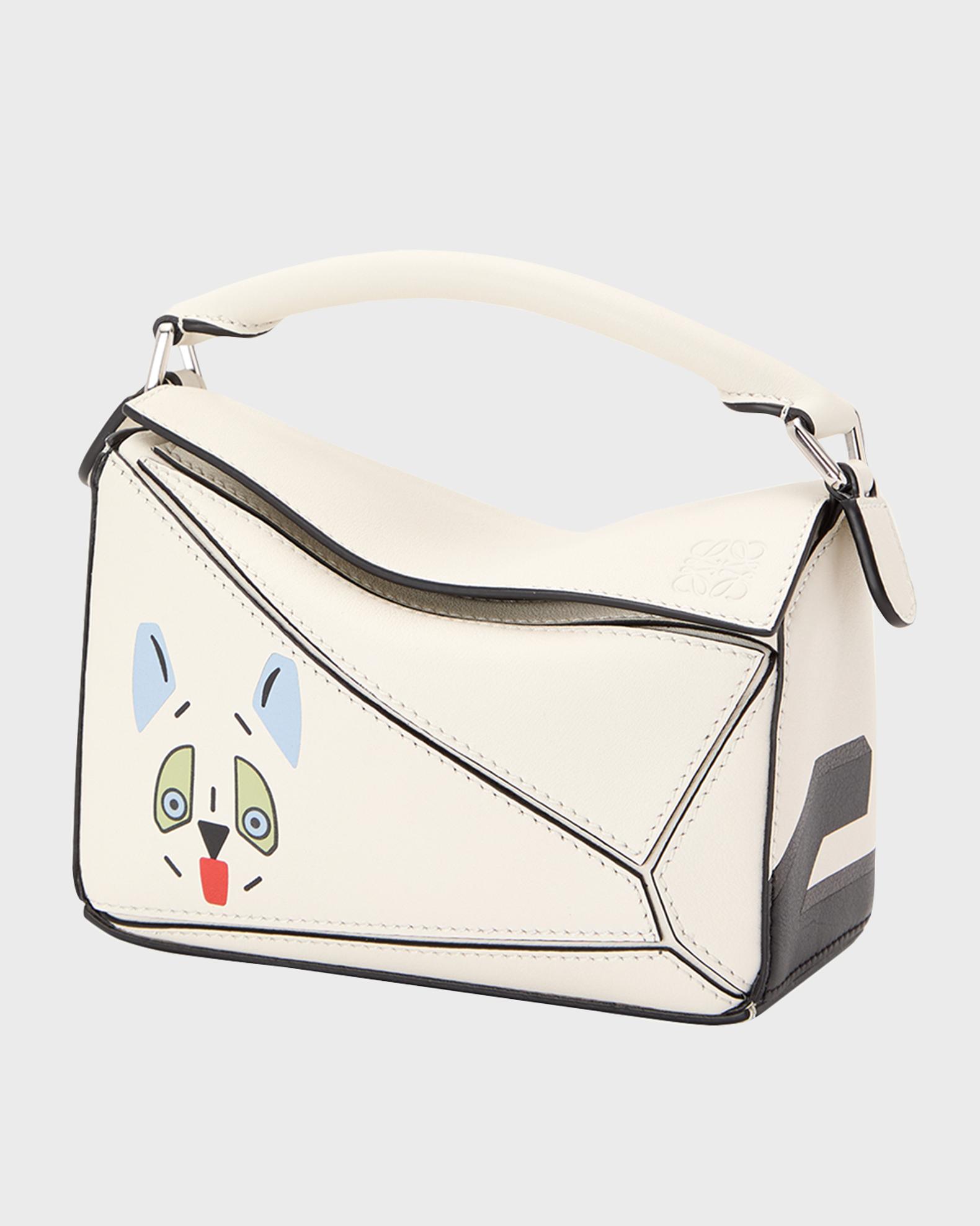 Loewe x Louis Wain Puzzle Futurist Cats Top-Handle Bag in Leather ...