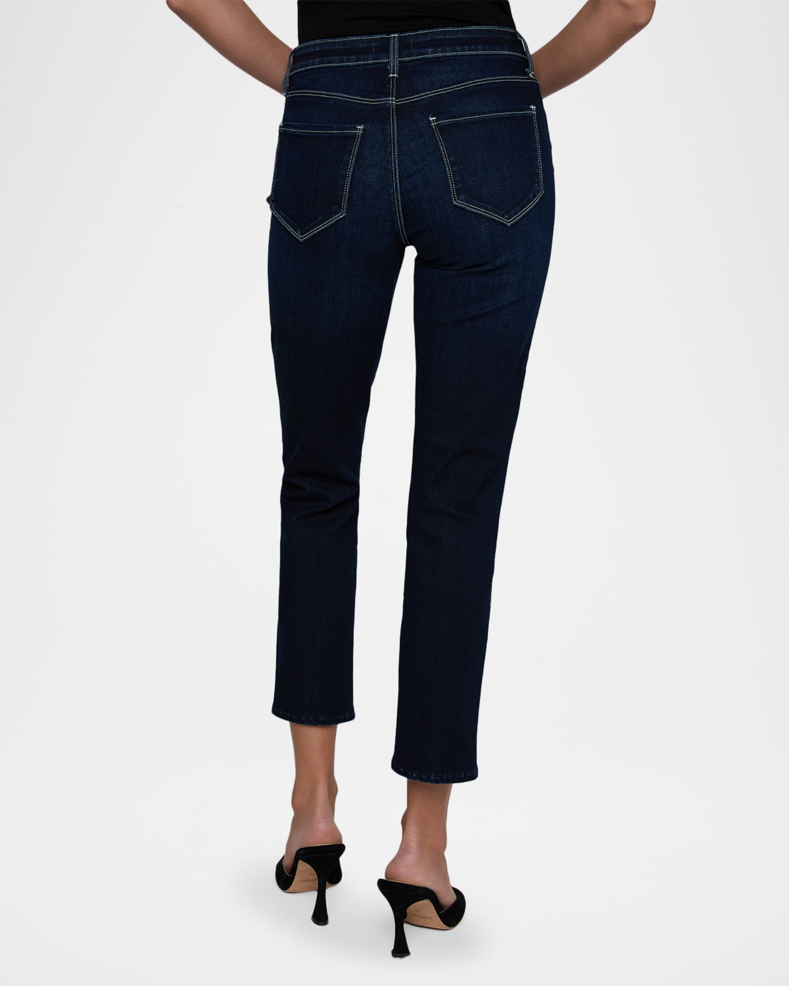L'Agence Aiden Low-Rise Slim Cropped Jeans | Neiman Marcus