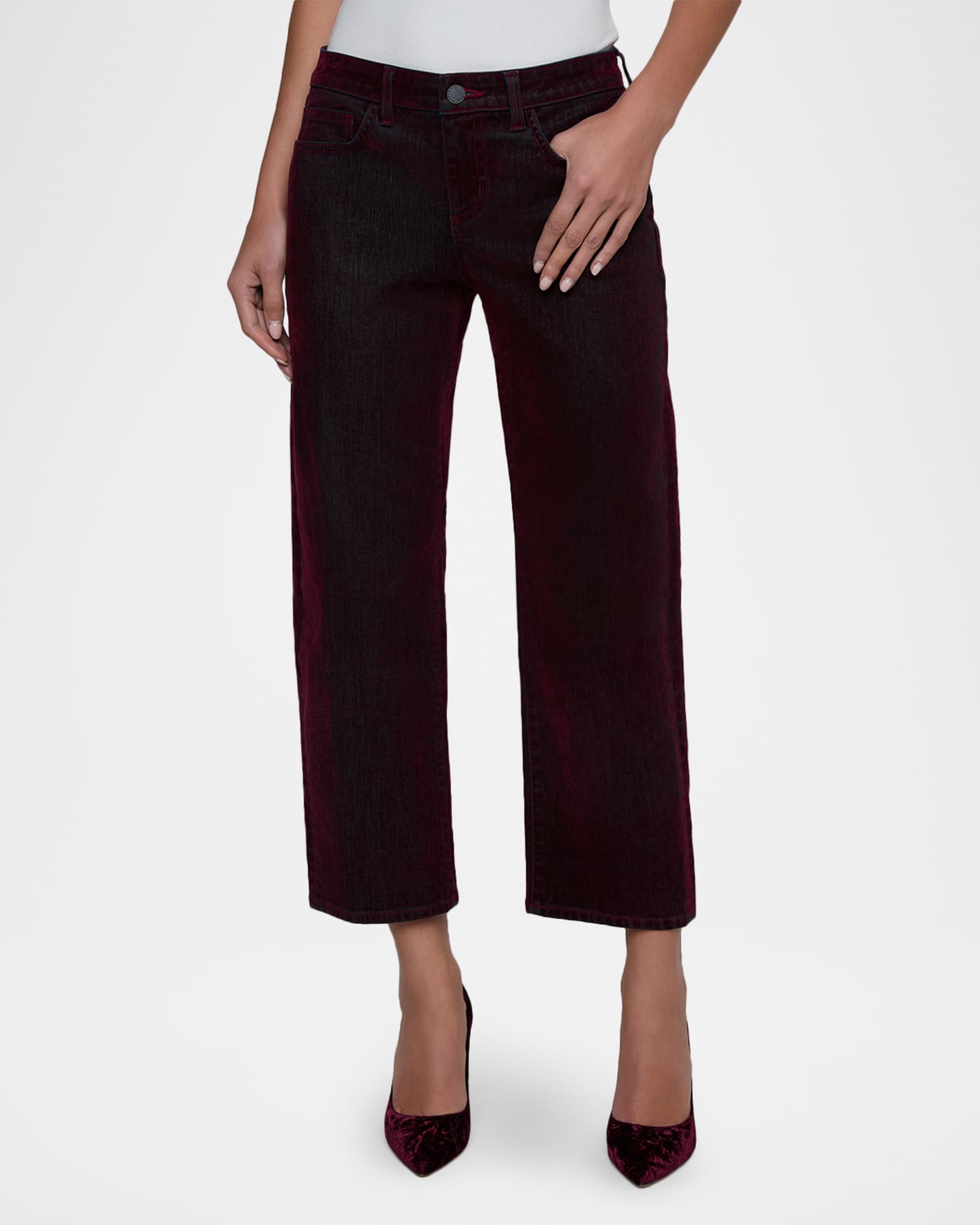 L'Agence Dolores Mid-Rise Barrel Jeans | Neiman Marcus