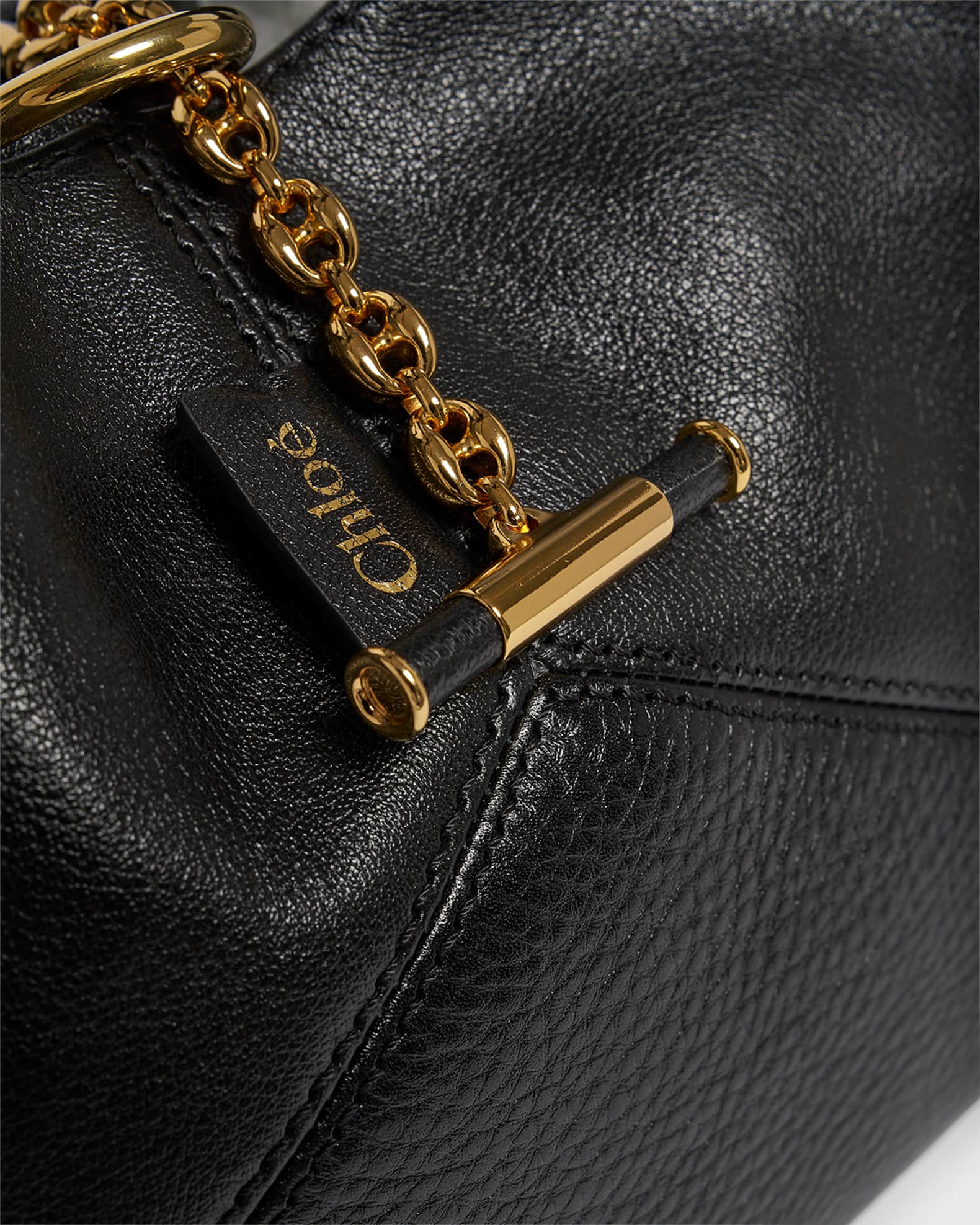 Chloe Balloon East-West Tote Bag in Grain Leather | Neiman Marcus