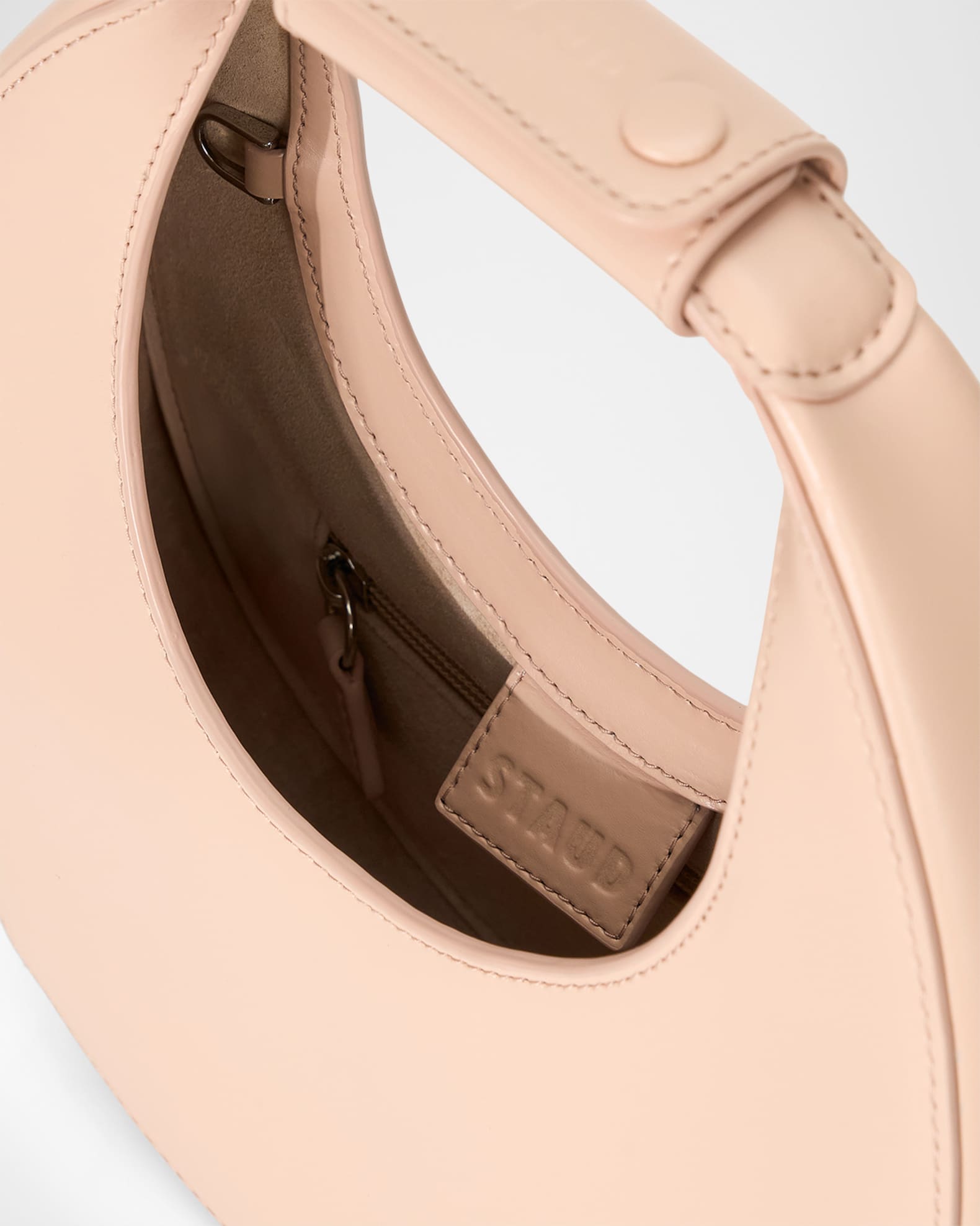 STAUD Moon Mini Smooth Leather Crossbody Bag | Neiman Marcus