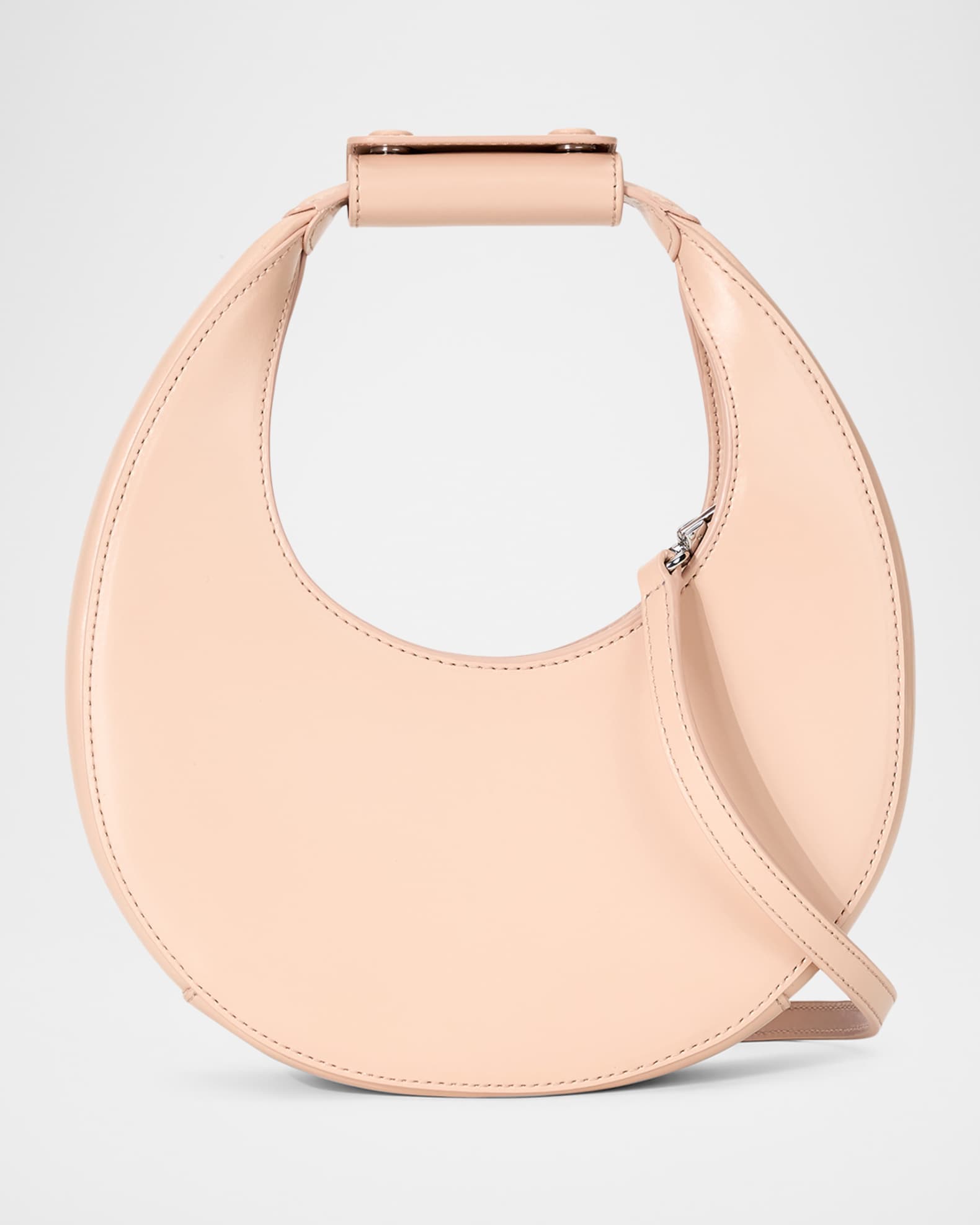 STAUD Moon Mini Smooth Leather Crossbody Bag | Neiman Marcus