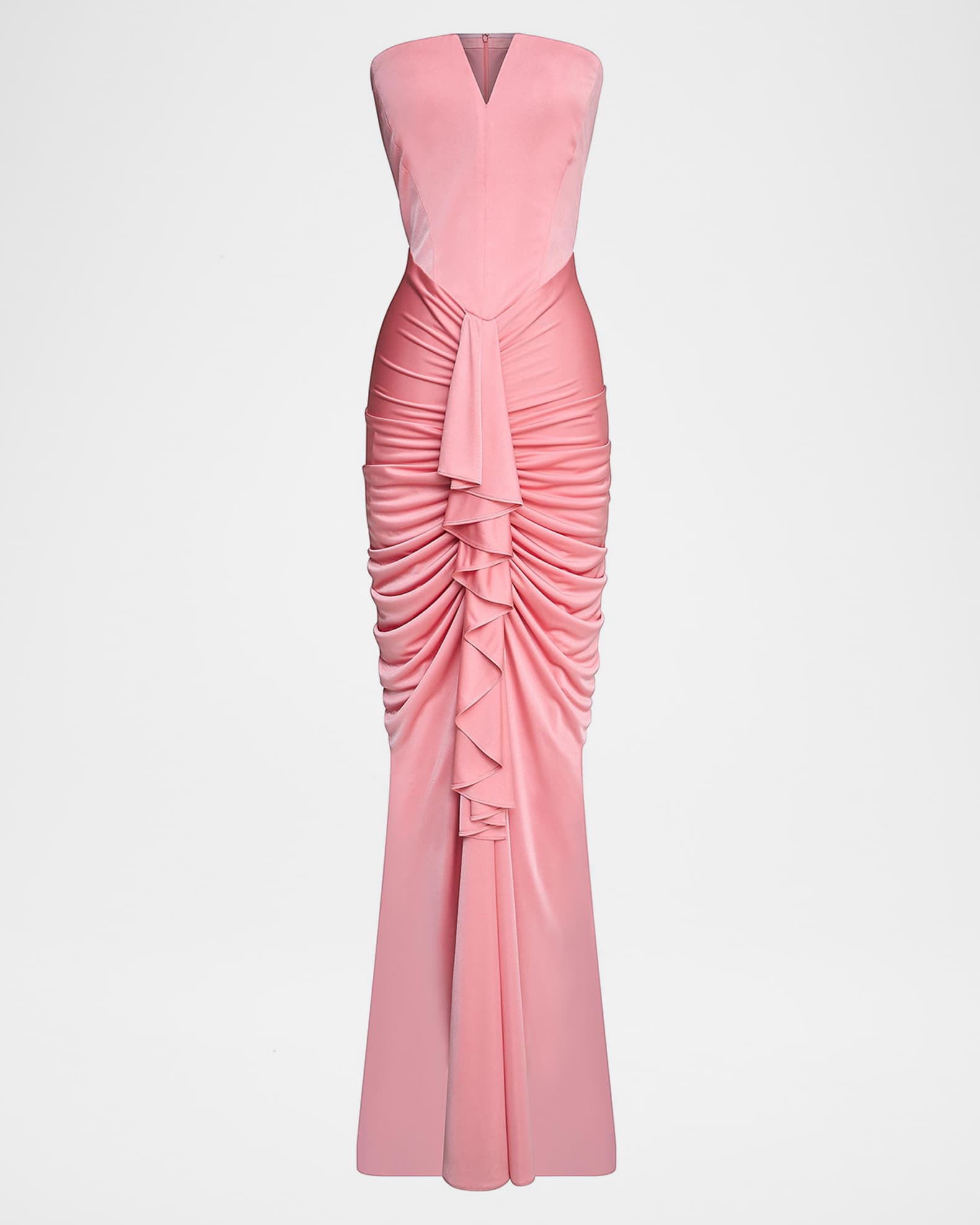 Et Ochs Selena Strapless Draped Column Gown | Neiman Marcus