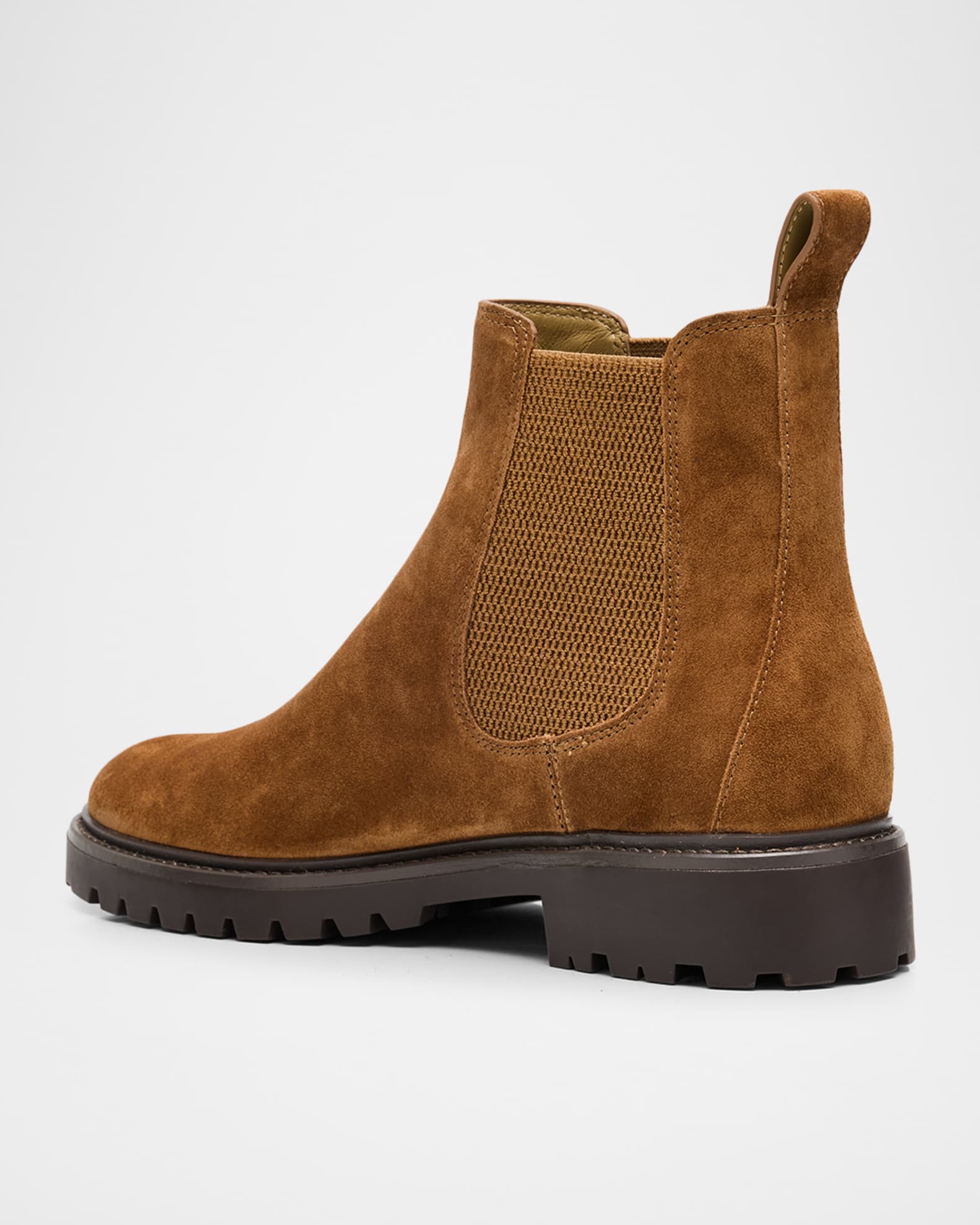 Vince Men's Dave Suede Lug-Sole Chelsea Boots | Neiman Marcus
