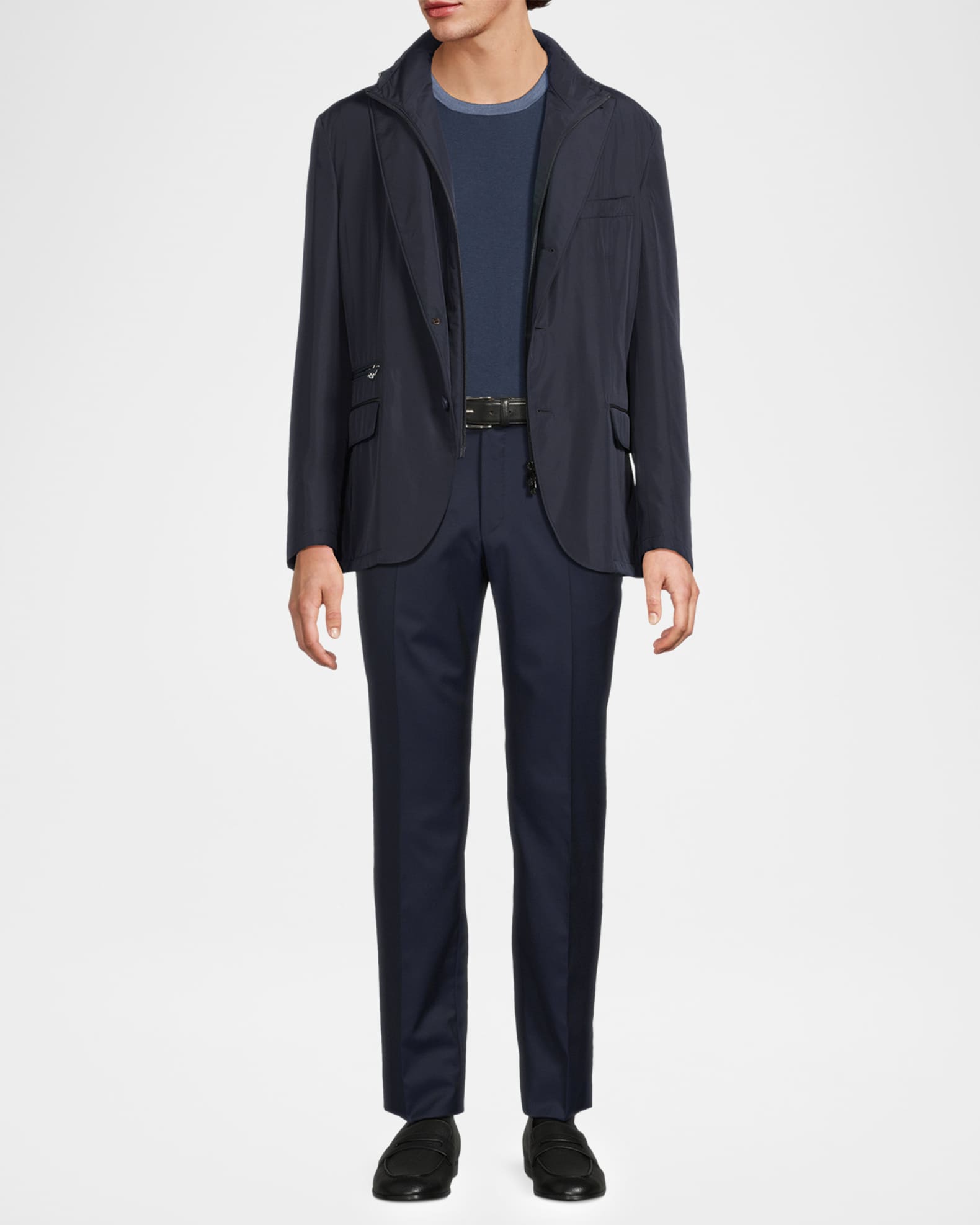 Corneliani Men's ID Sport Jacket with Detachable Vest | Neiman Marcus