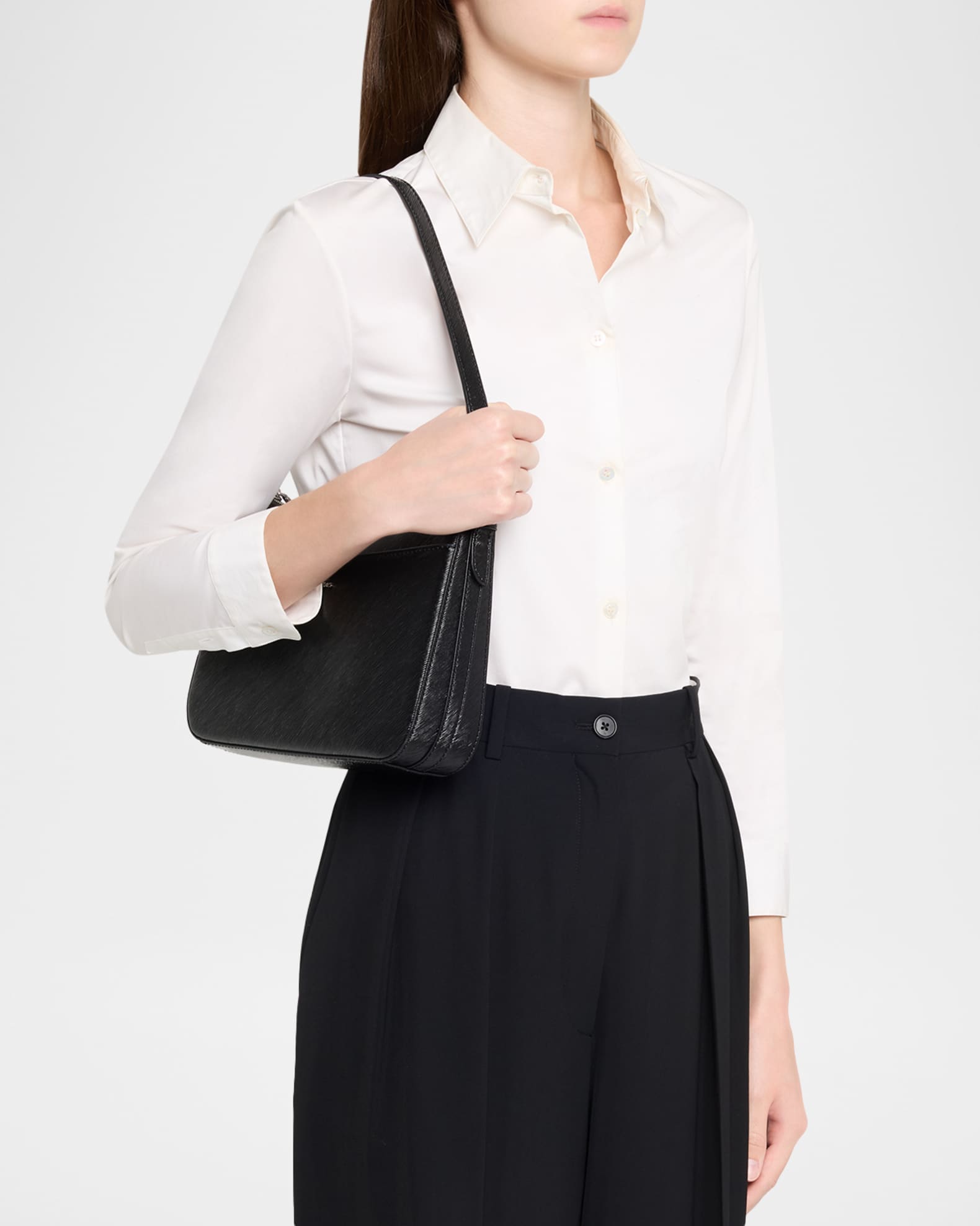 MICHAEL Michael Kors Jet Set Medium Metallic Faux Leather Shoulder Bag ...