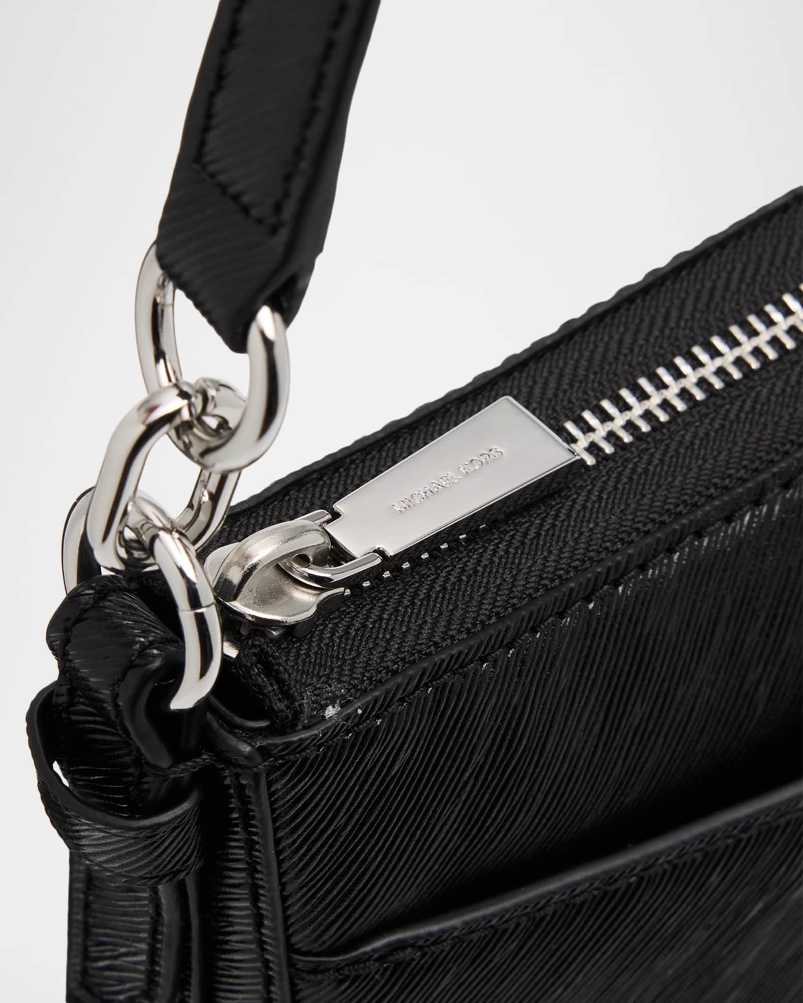 MICHAEL Michael Kors Jet Set Medium Metallic Faux Leather Shoulder Bag ...