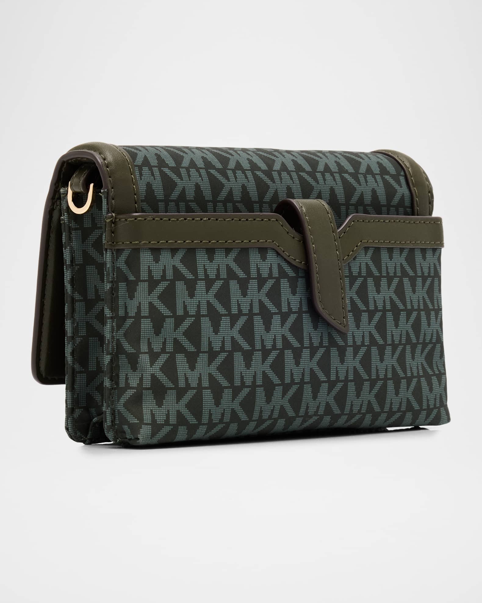 MICHAEL Michael Kors Jet Set Small Logo-Print Phone Case Crossbody Bag ...