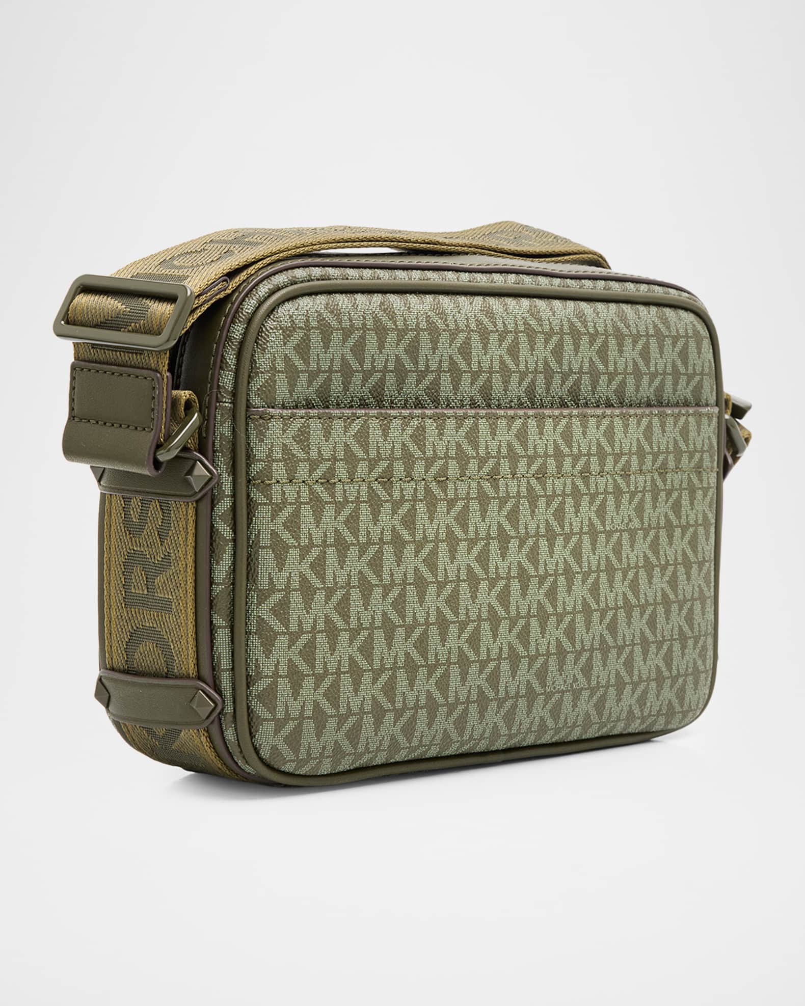 MICHAEL Michael Kors Maeve Large Logo-Print Canvas Shoulder Bag ...
