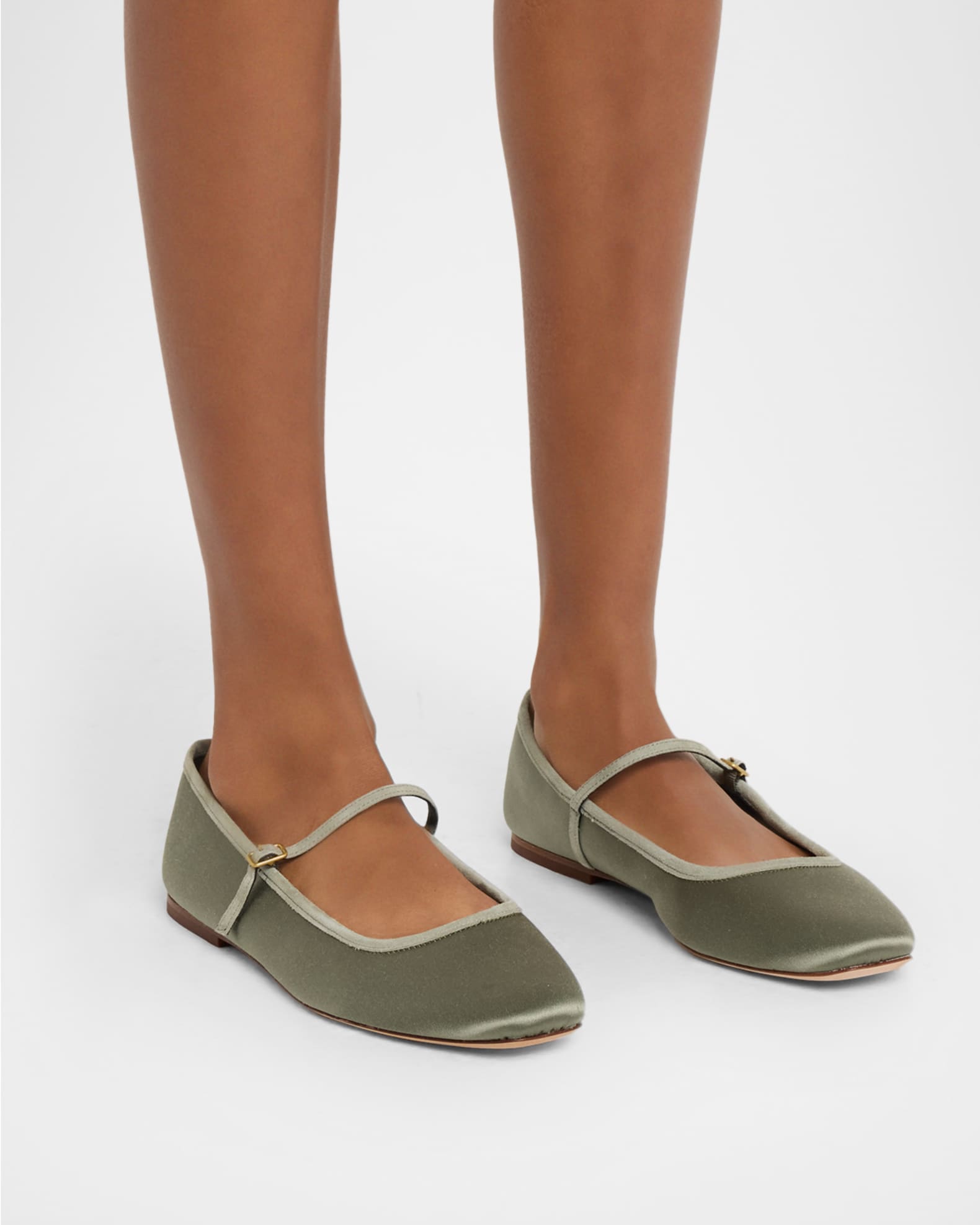 Veronica Beard Ellie Satin Ballerina Flats | Neiman Marcus