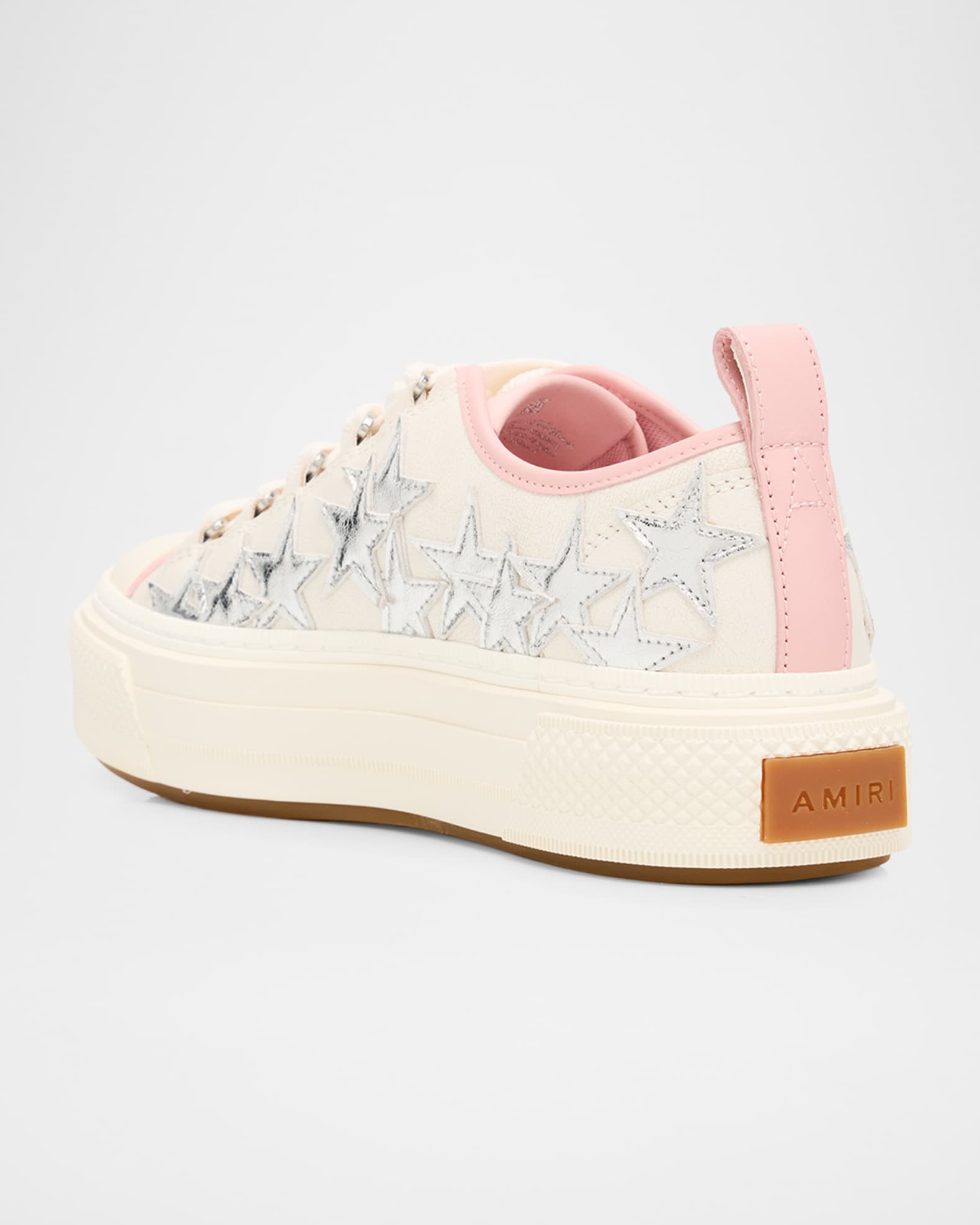 Amiri Metallic Stars Court Low Leather Low-Top Sneakers | Neiman Marcus