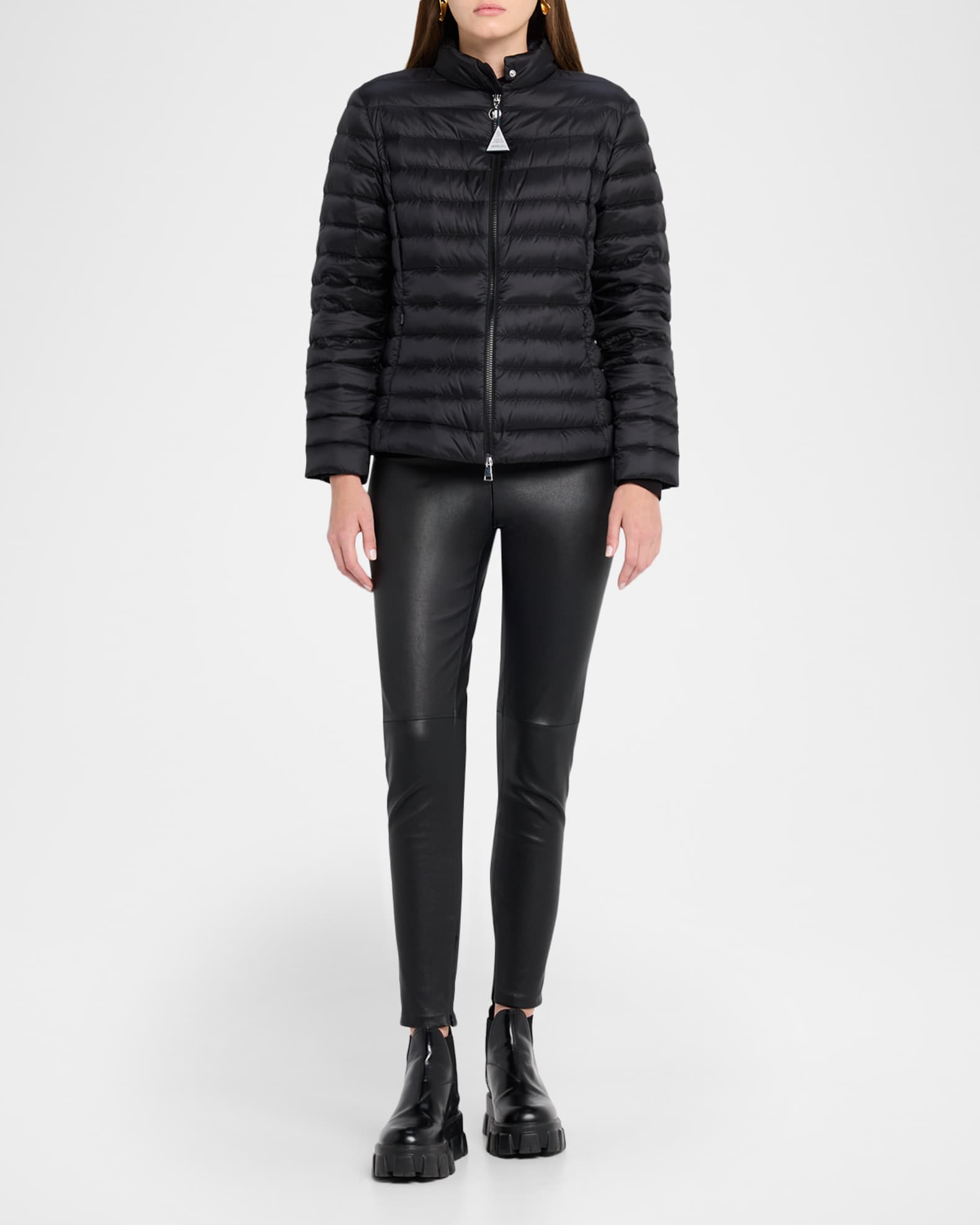 Moncler Igelle Slim Short Down Jacket | Neiman Marcus