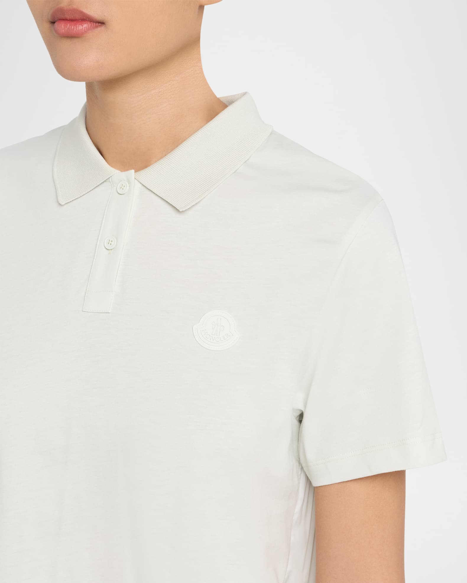 Moncler Short-Sleeve Logo Polo | Neiman Marcus