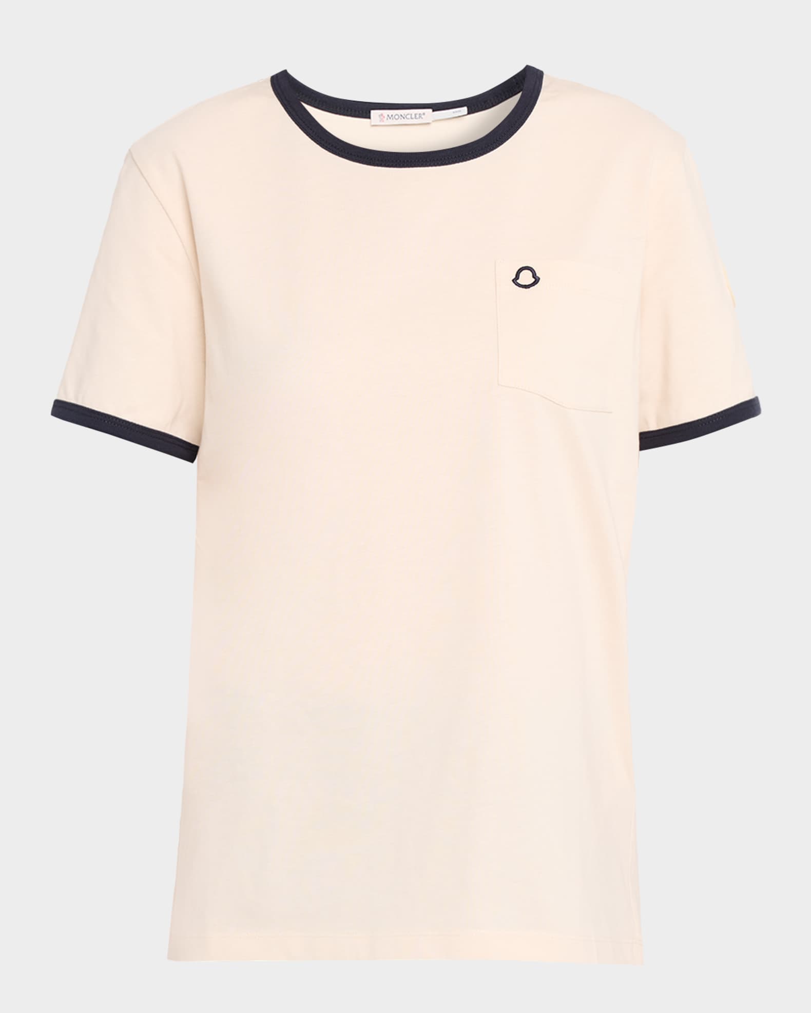 Moncler Short-Sleeve Ringer Tee | Neiman Marcus