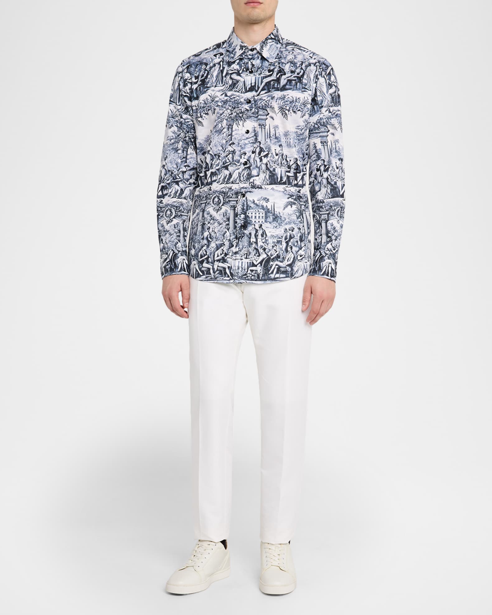 Robert Graham Men's Socialite Button-Front Shirt | Neiman Marcus