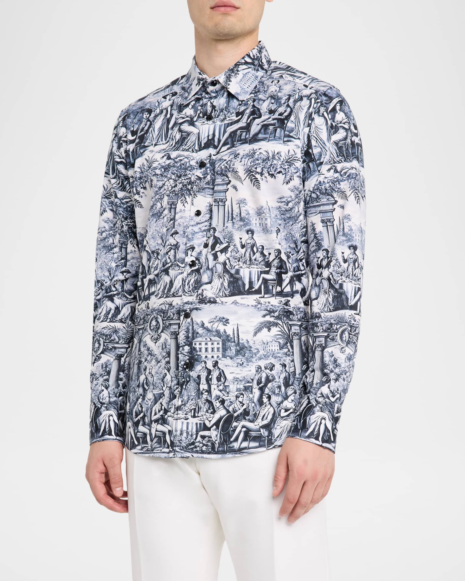 Robert Graham Men's Socialite Button-Front Shirt | Neiman Marcus