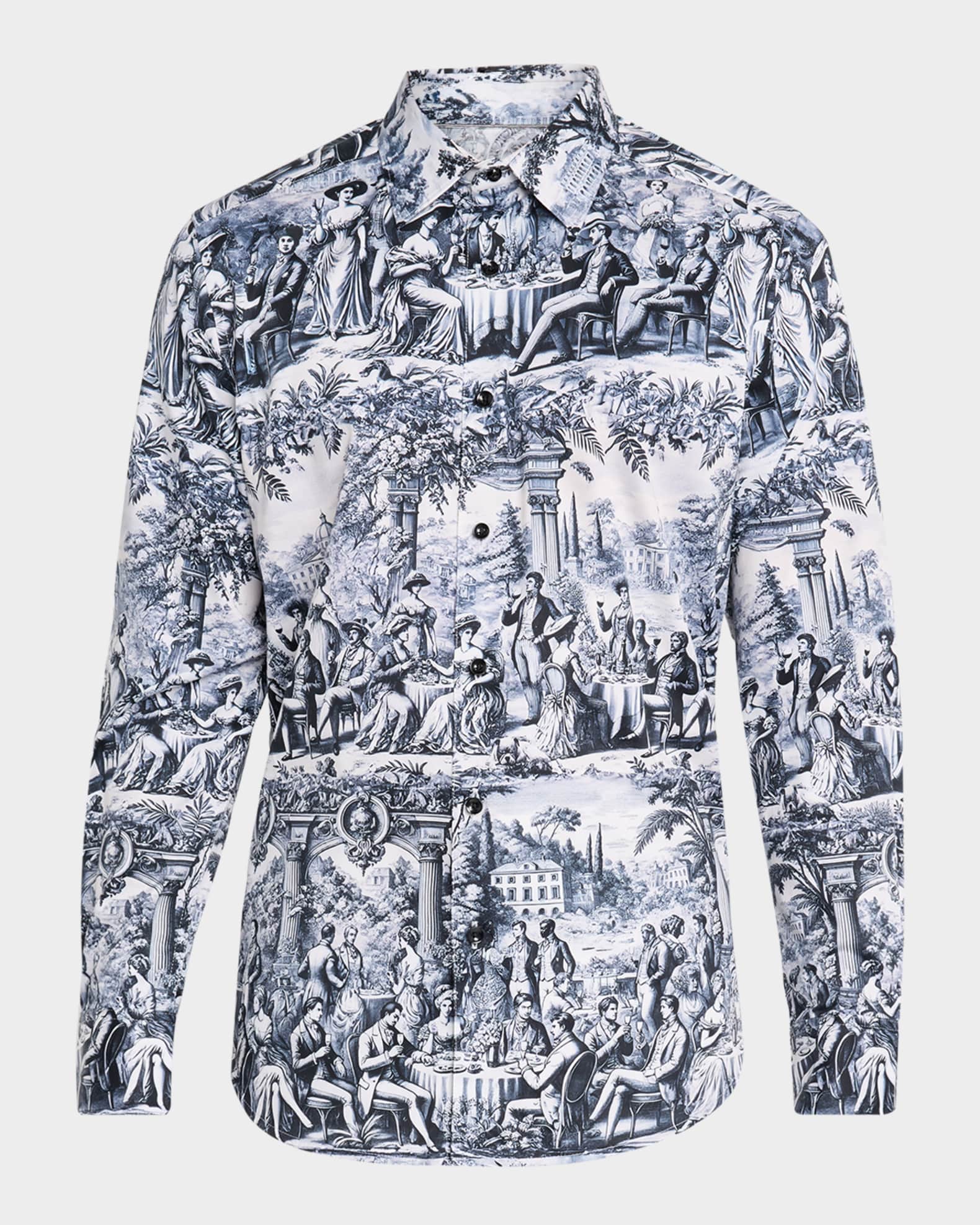 Robert Graham Men's Socialite Button-Front Shirt | Neiman Marcus