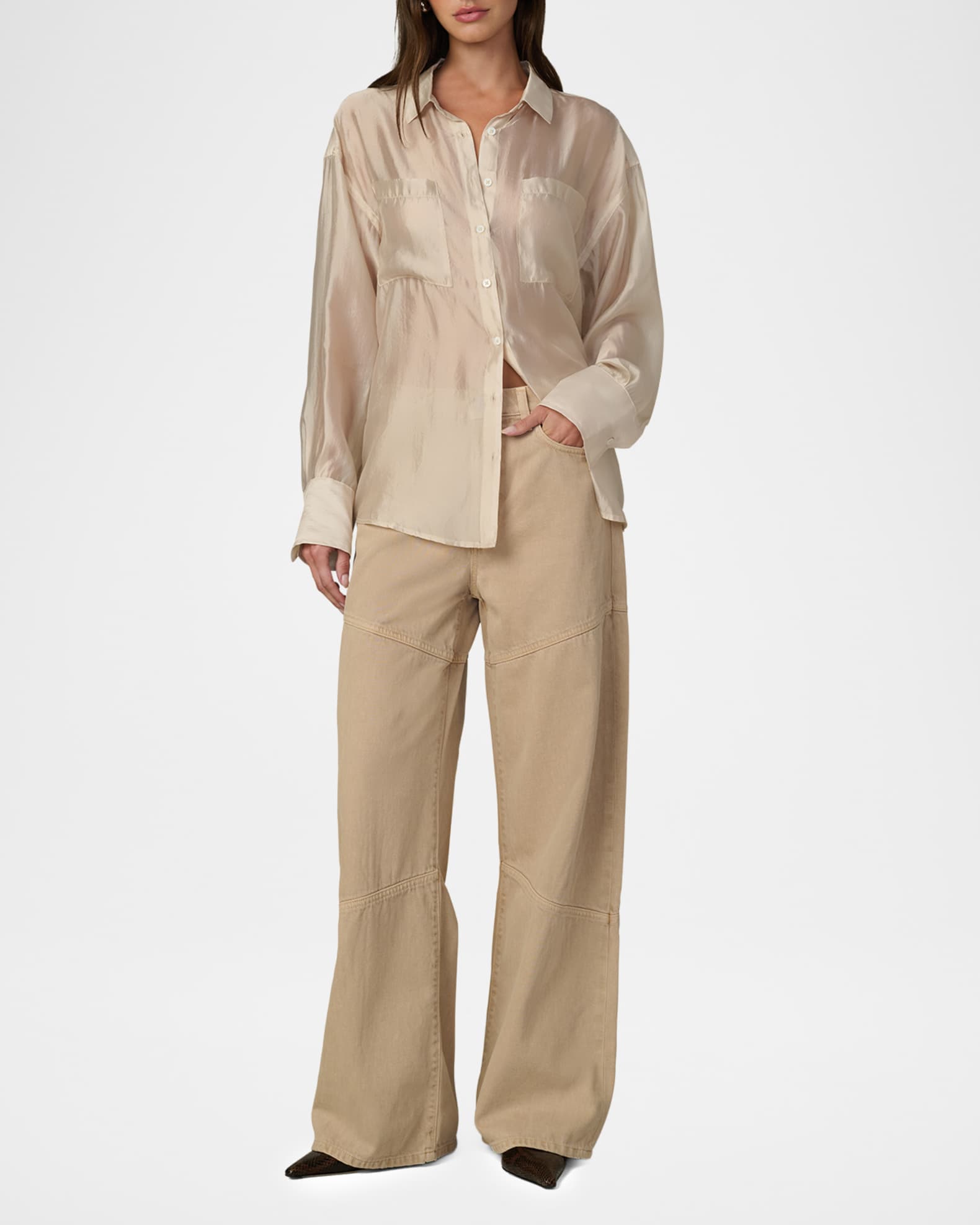 Joe's Jeans The Organza Boyfriend Shirt | Neiman Marcus