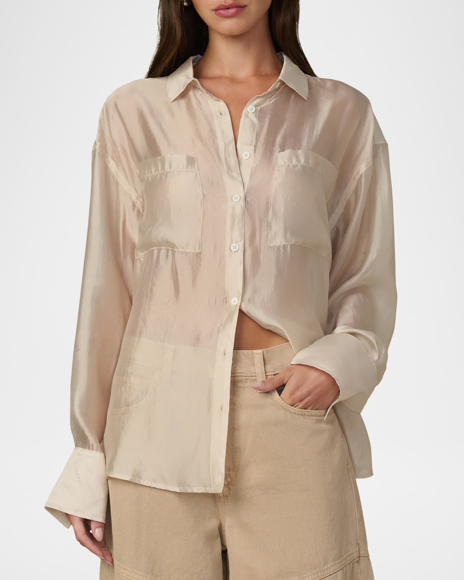 Joe's Jeans The Organza Boyfriend Shirt | Neiman Marcus