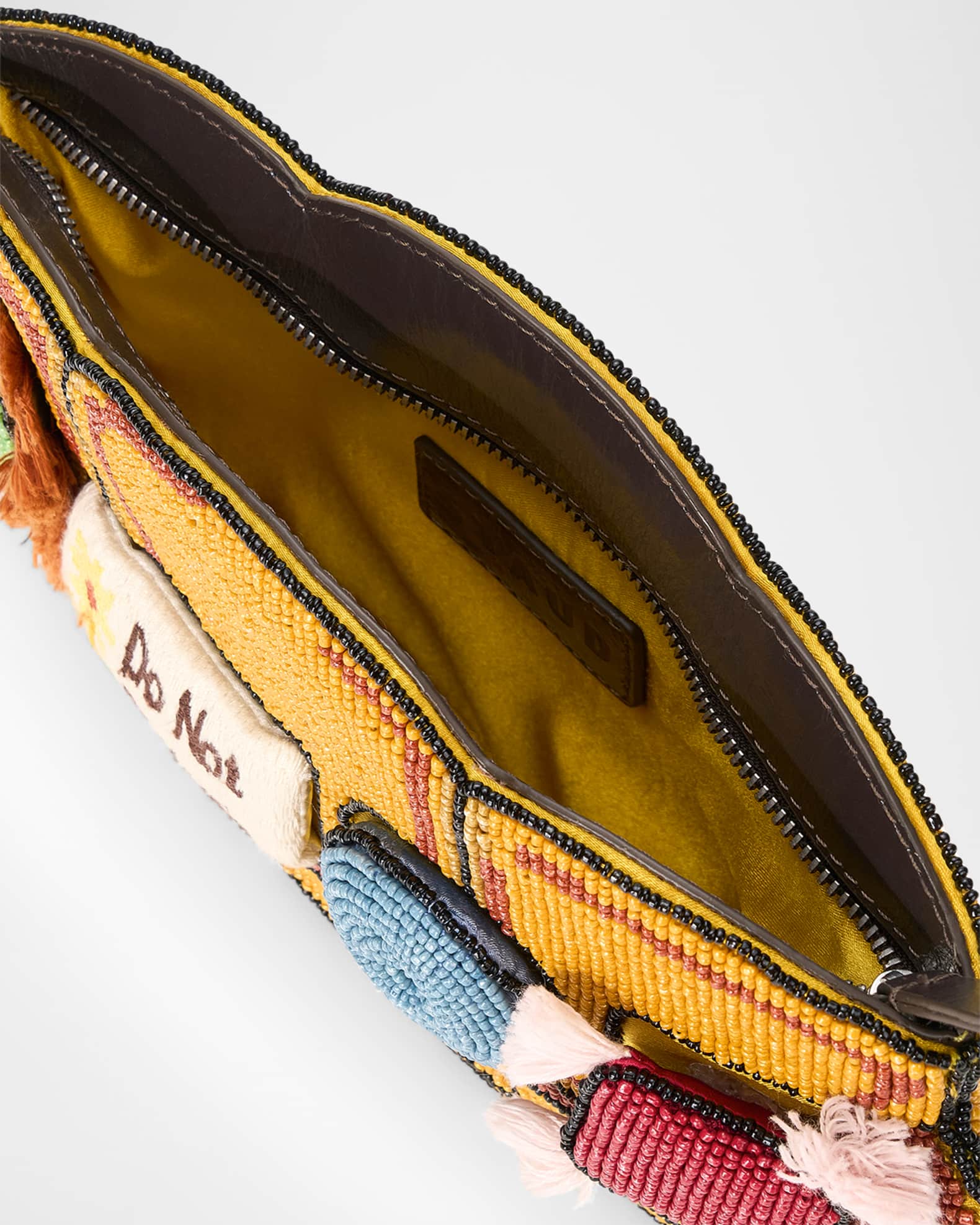 STAUD Beaded Couch Pouch Clutch Bag | Neiman Marcus