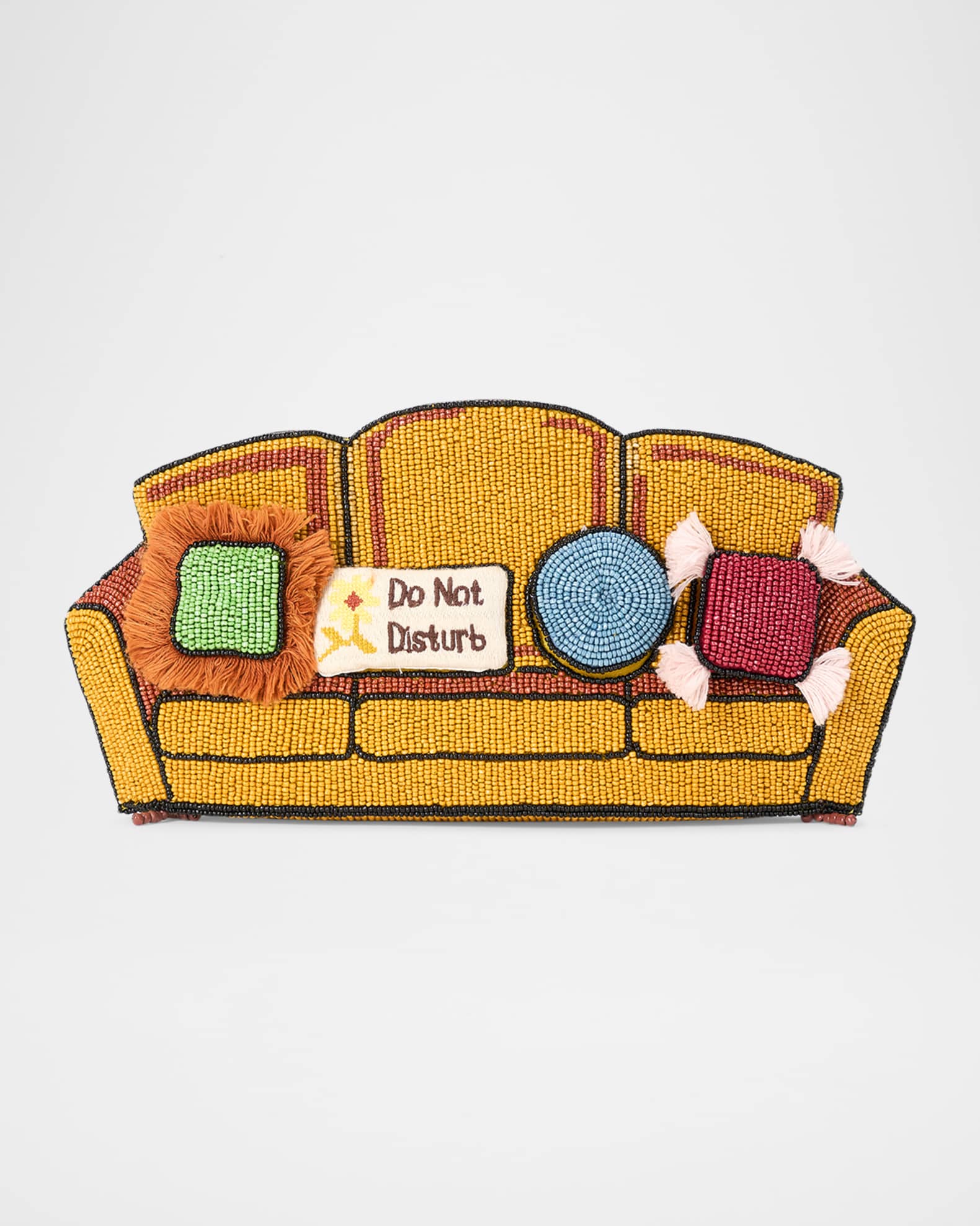 STAUD Beaded Couch Pouch Clutch Bag | Neiman Marcus