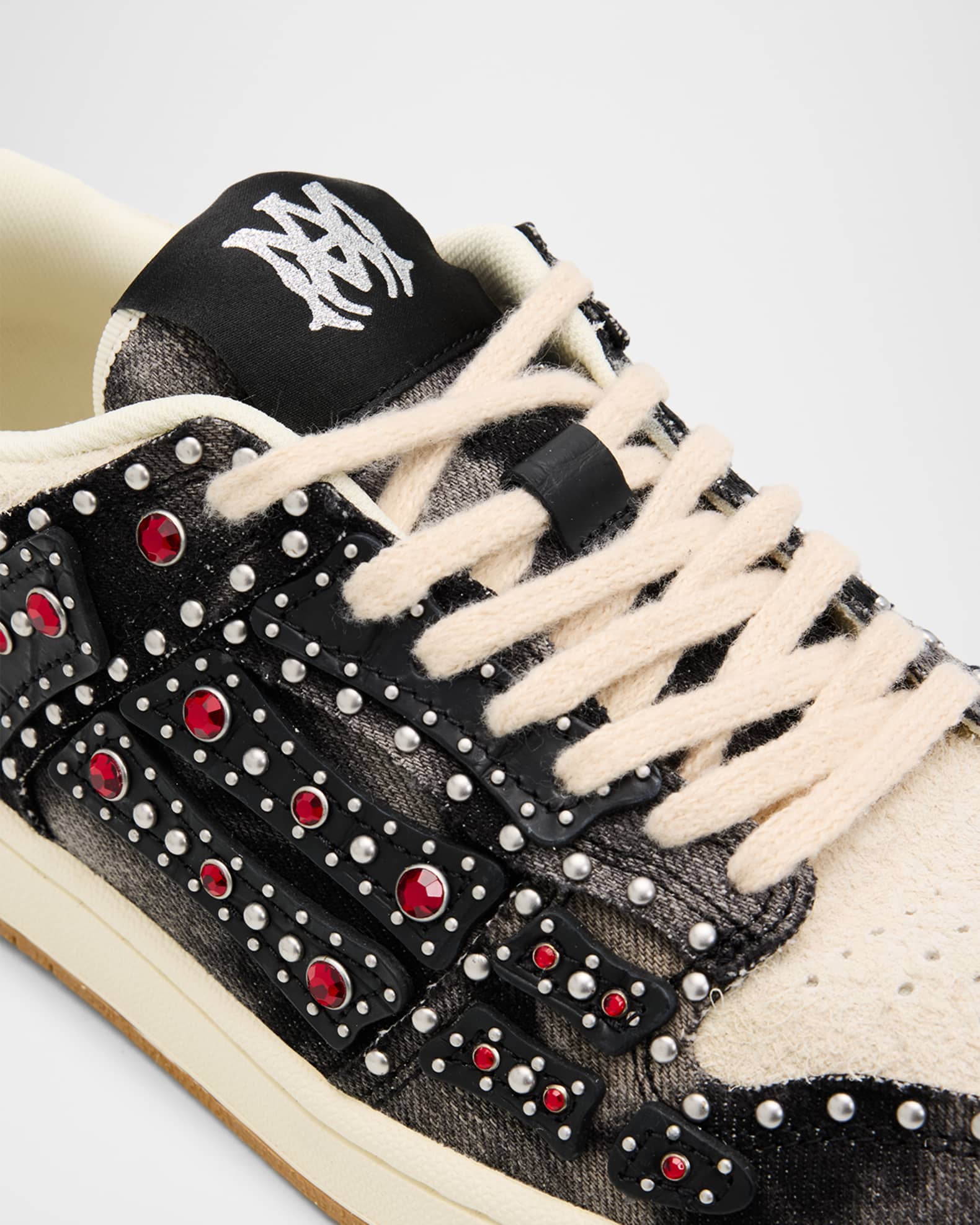 Amiri Men's Stud Skel Low-Top Sneakers | Neiman Marcus