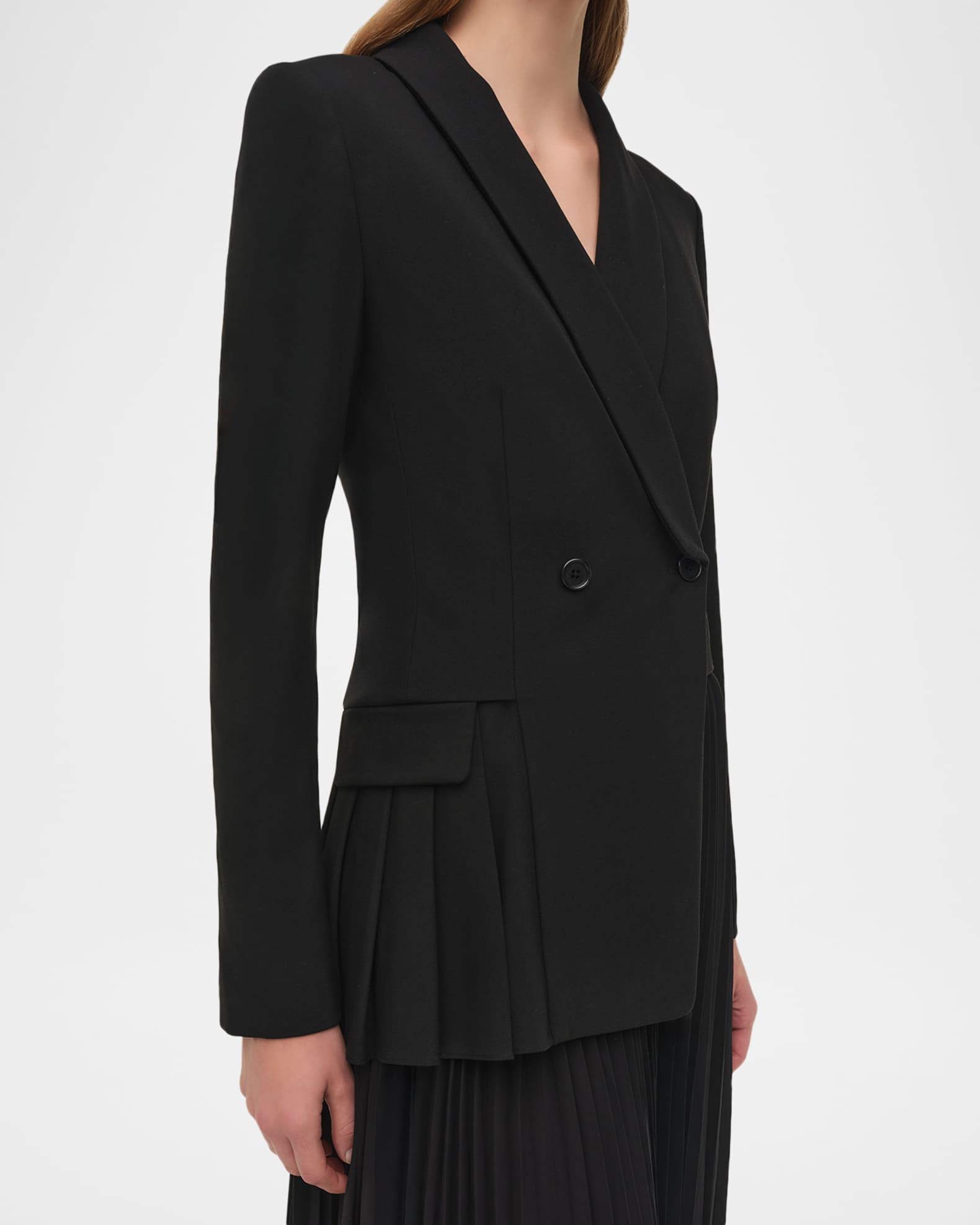 SIMKHAI Alexandra Pleated Blazer Dress | Neiman Marcus