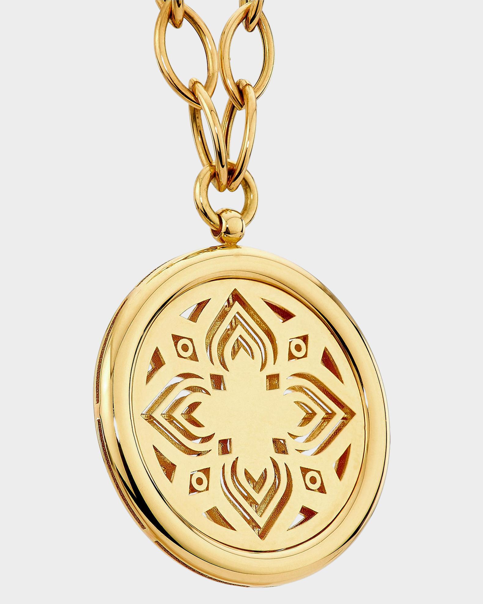 Roberto Coin Arabesque 18K Yellow Gold & 0.32 TCW Diamond Necklace ...